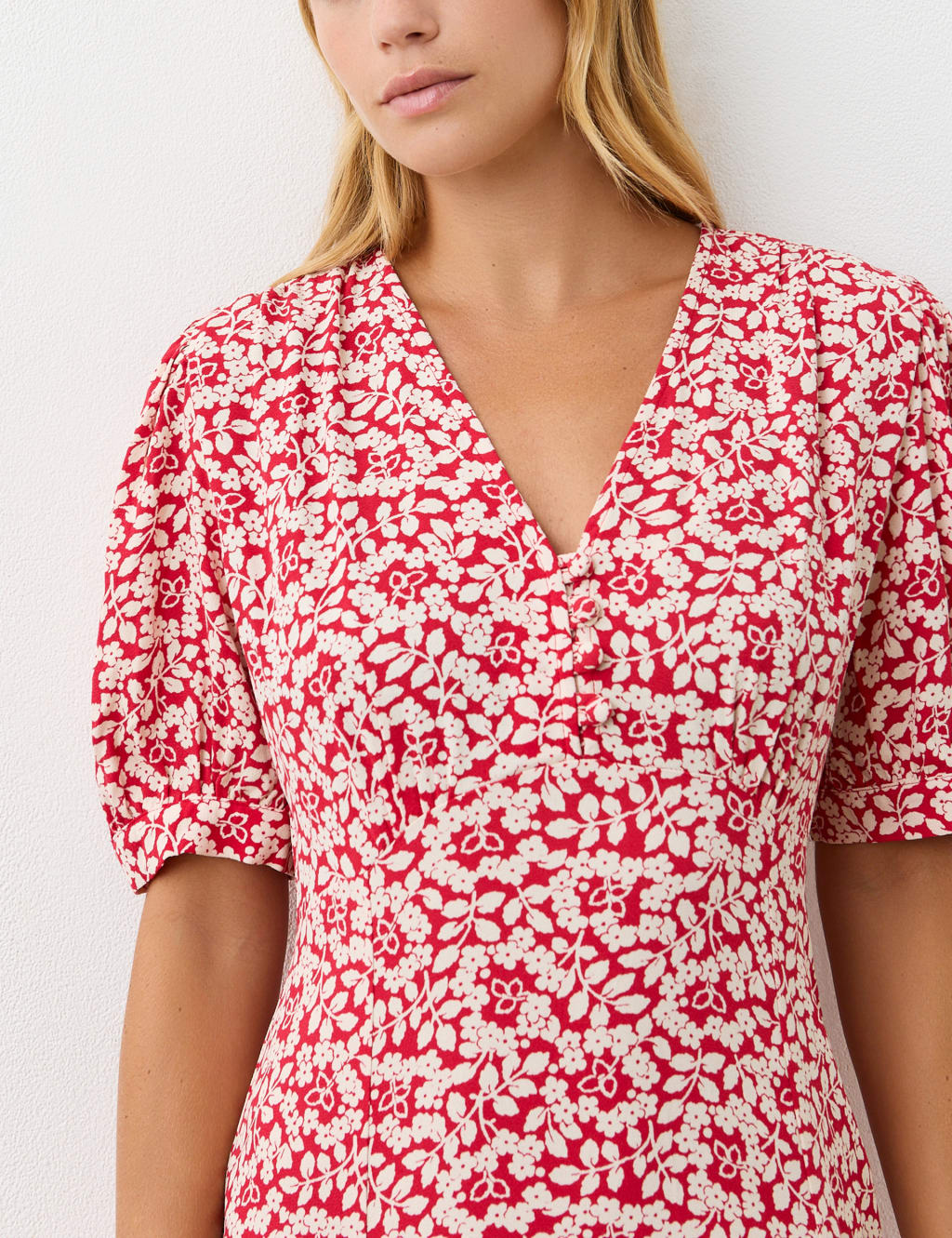 Floral V-Neck Midi Tea Dress | Finery London | M&S