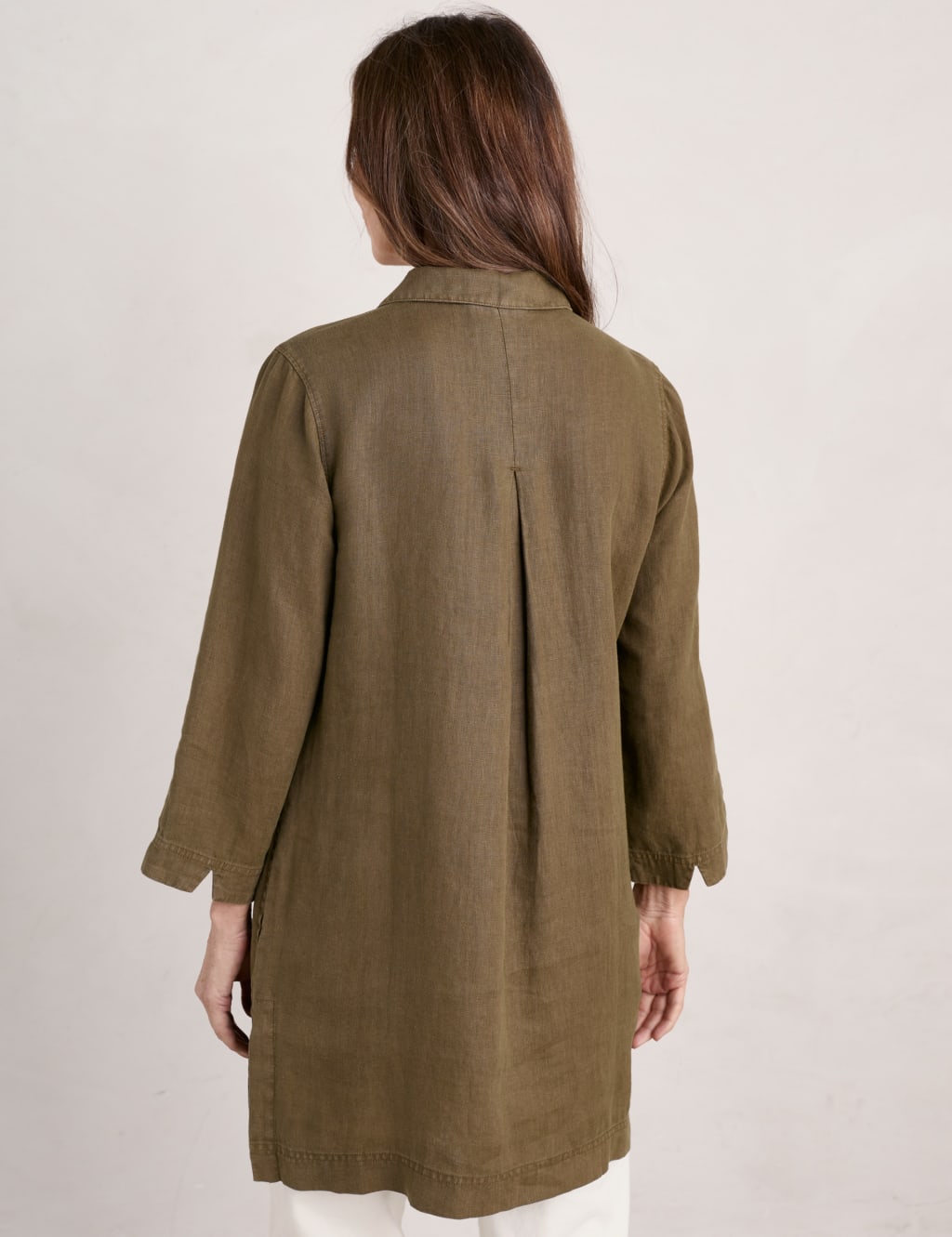 Pure Linen Collared Relaxed Tunic | Seasalt Cornwall | M&S