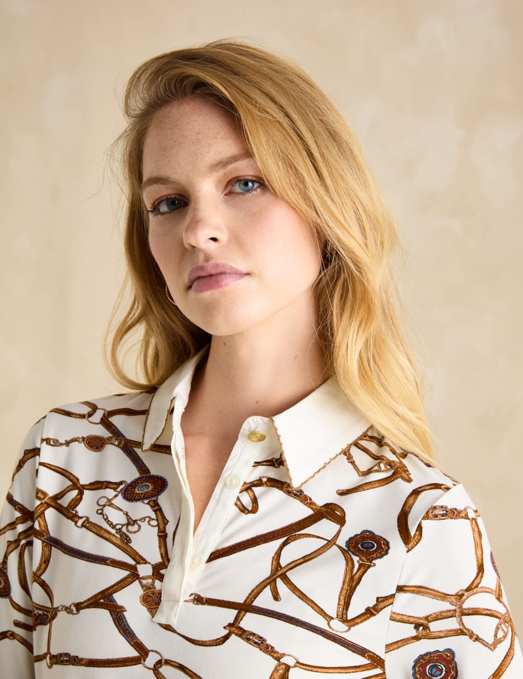 Printed Collared Top | Joules | M&S