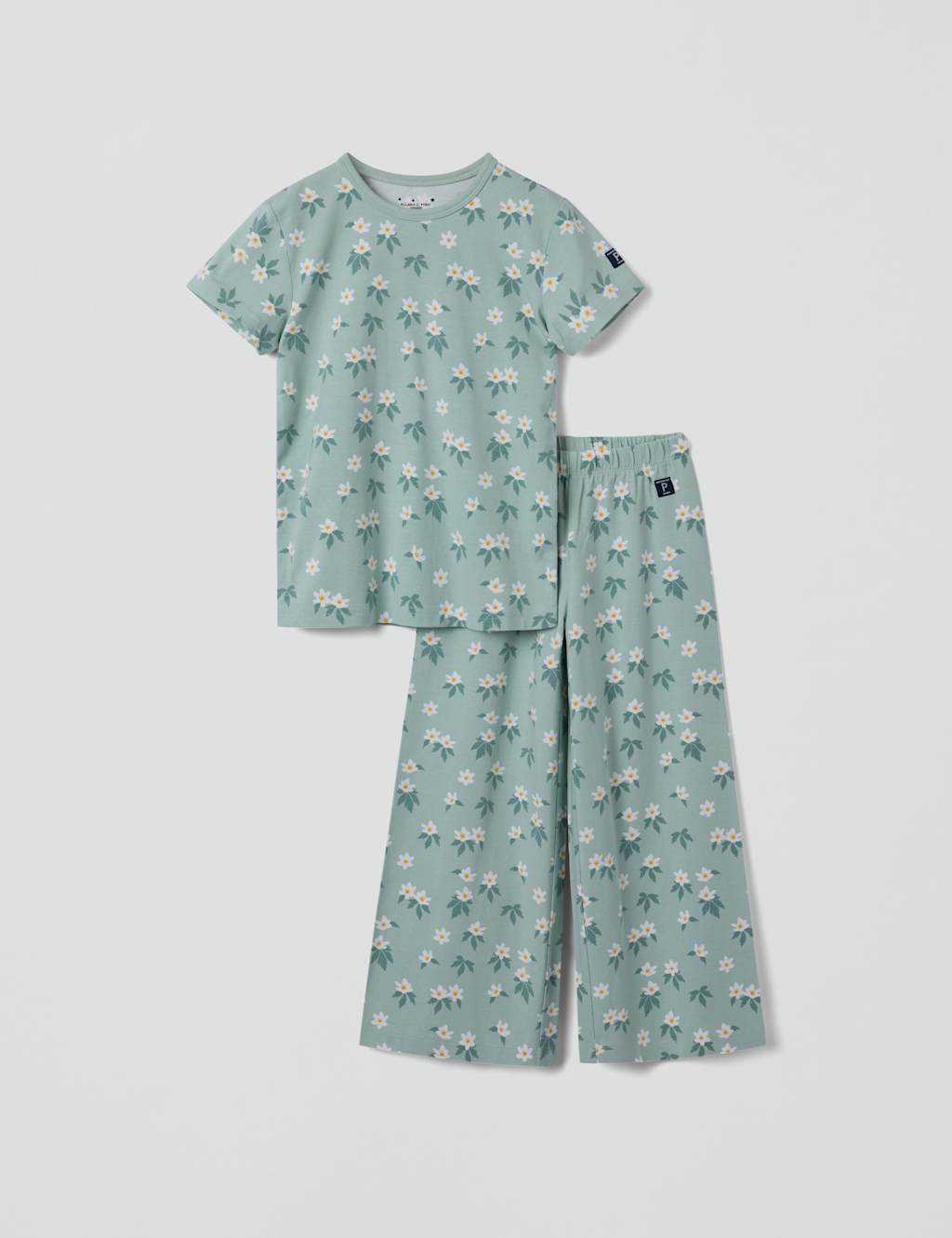 Cotton Rich Floral Pyjamas (2-10 Yrs) | Polarn O. Pyret | M&S