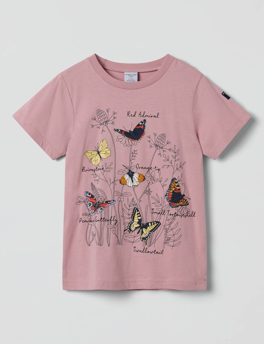 Pure Cotton Butterfly Print T-Shirt (1-10 Yrs) | Polarn O. Pyret | M&S