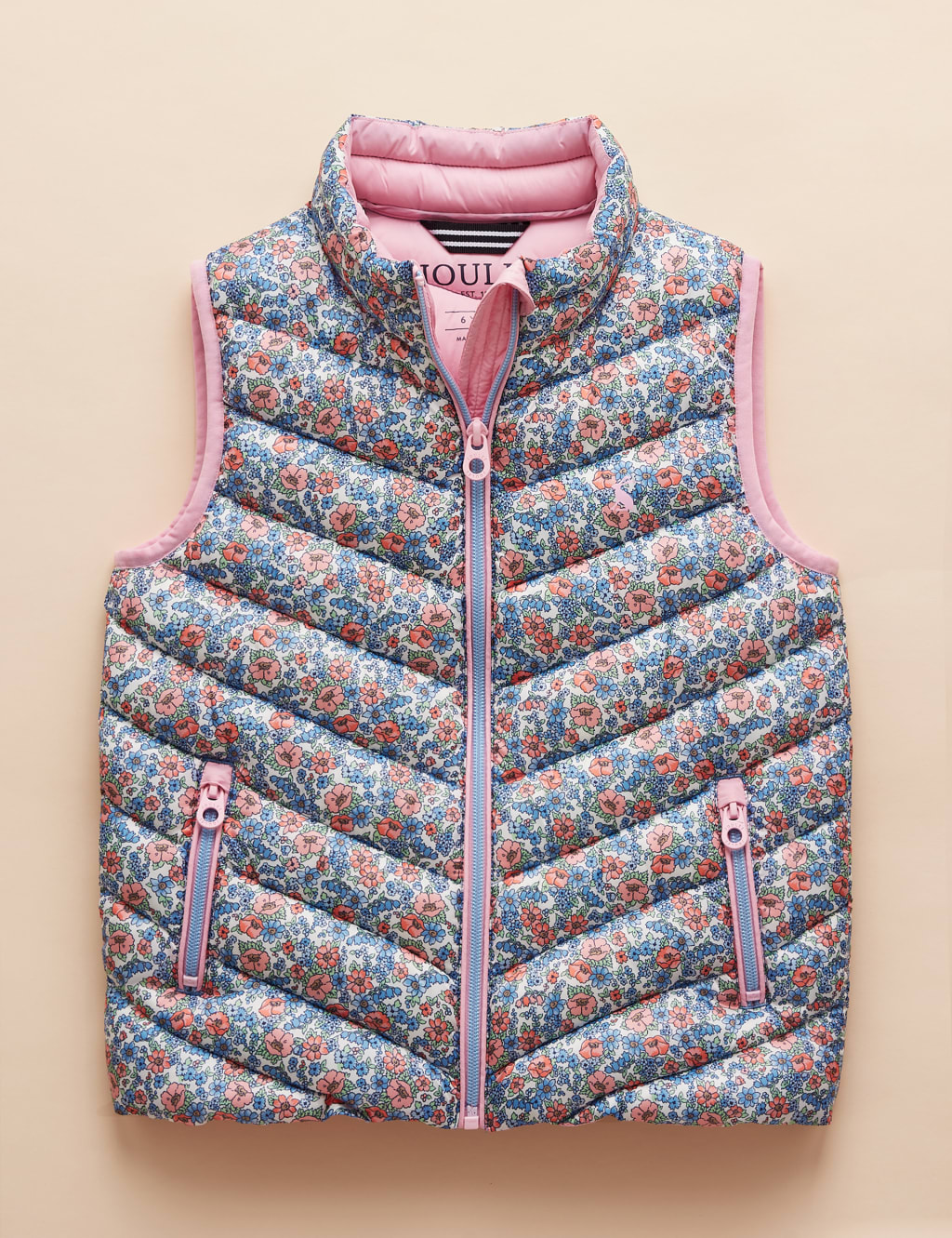Floral Padded Gilet (2-11 Yrs) | Joules | M&S