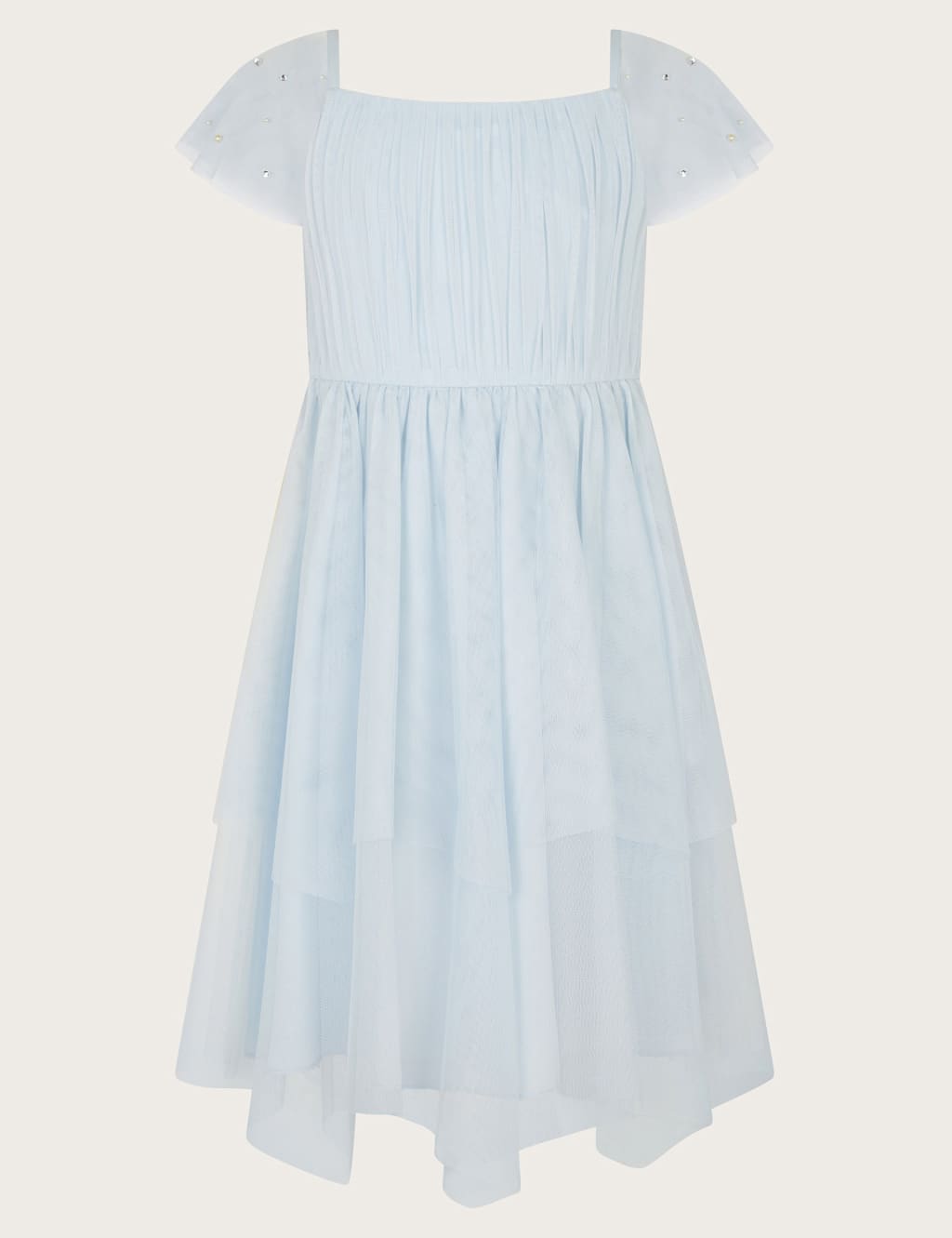 Tulle Diamante Sleeve Dress (3-13 Yrs) | Monsoon | M&S