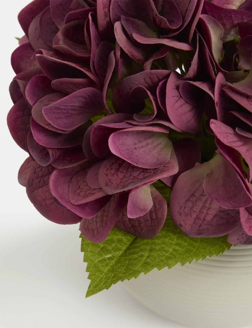 Artificial Real Touch Hydrangeas in Ceramic Pot | Moss & Sweetpea | M&S