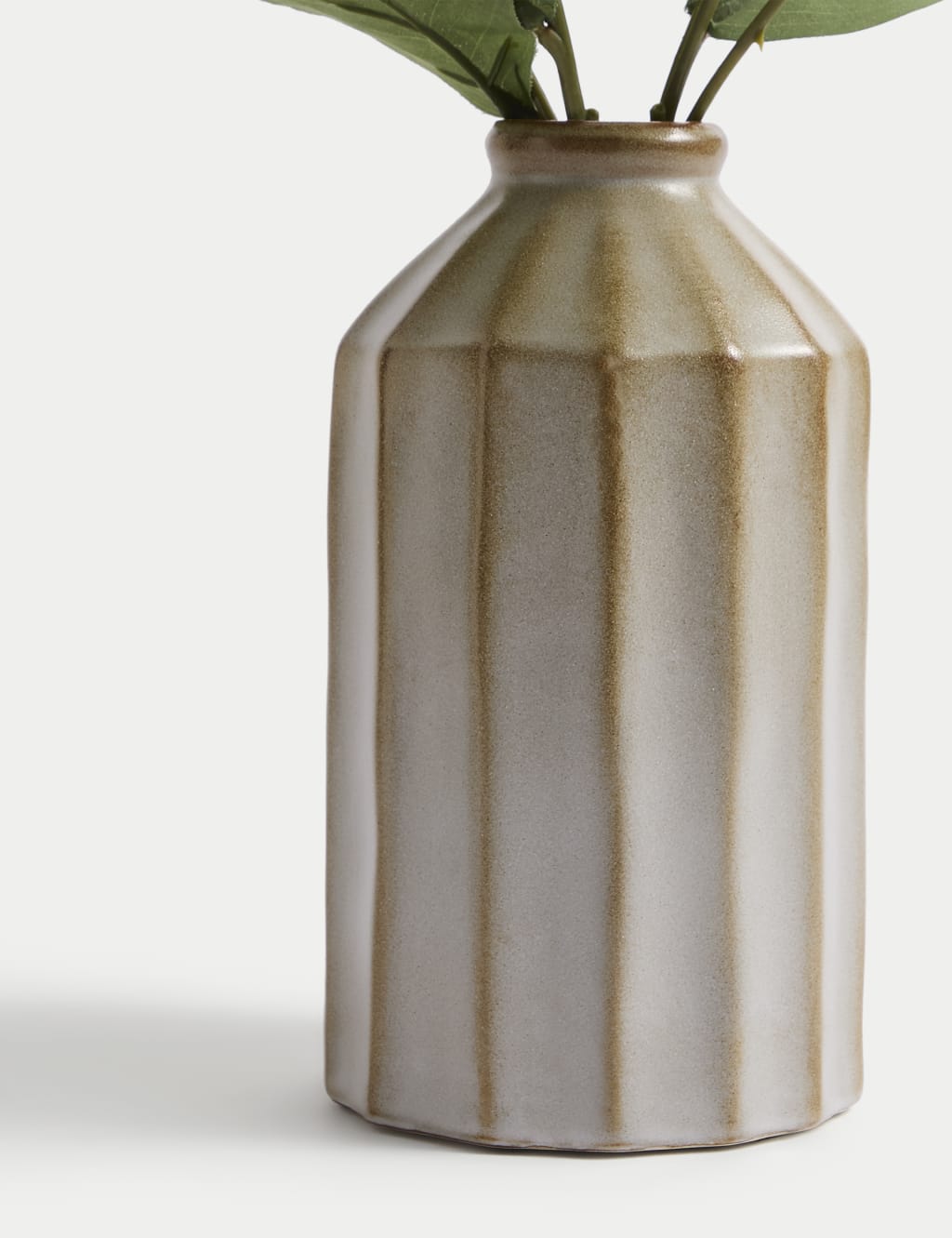 Artificial Cow Parsley in Ceramic Vase | Moss & Sweetpea | M&S