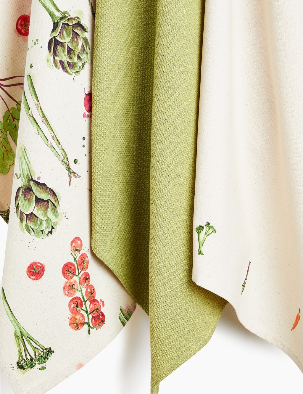 Set of 3 Patterned Tea Towels | M&S