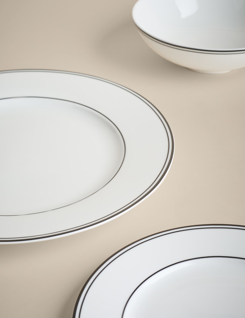 12 Piece Maxim Rim Dinner Set | M&S Collection | M&S