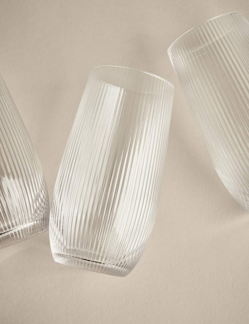 Set of 6 Maxim Optic Hi Ball Glasses | M&S Collection | M&S