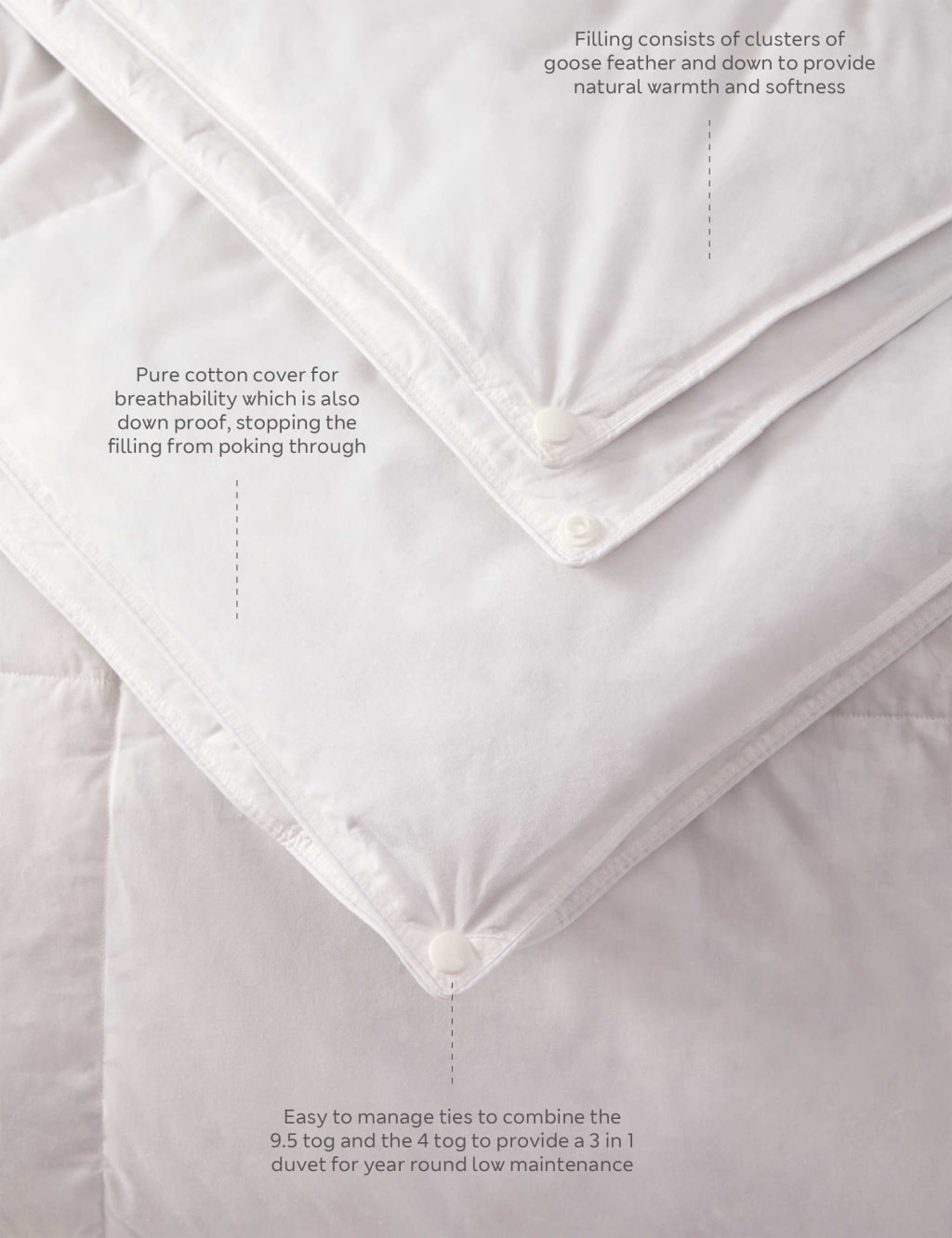 Goose Feather & Down 13.5 Tog All Season Duvet | M&S Collection | M&S
