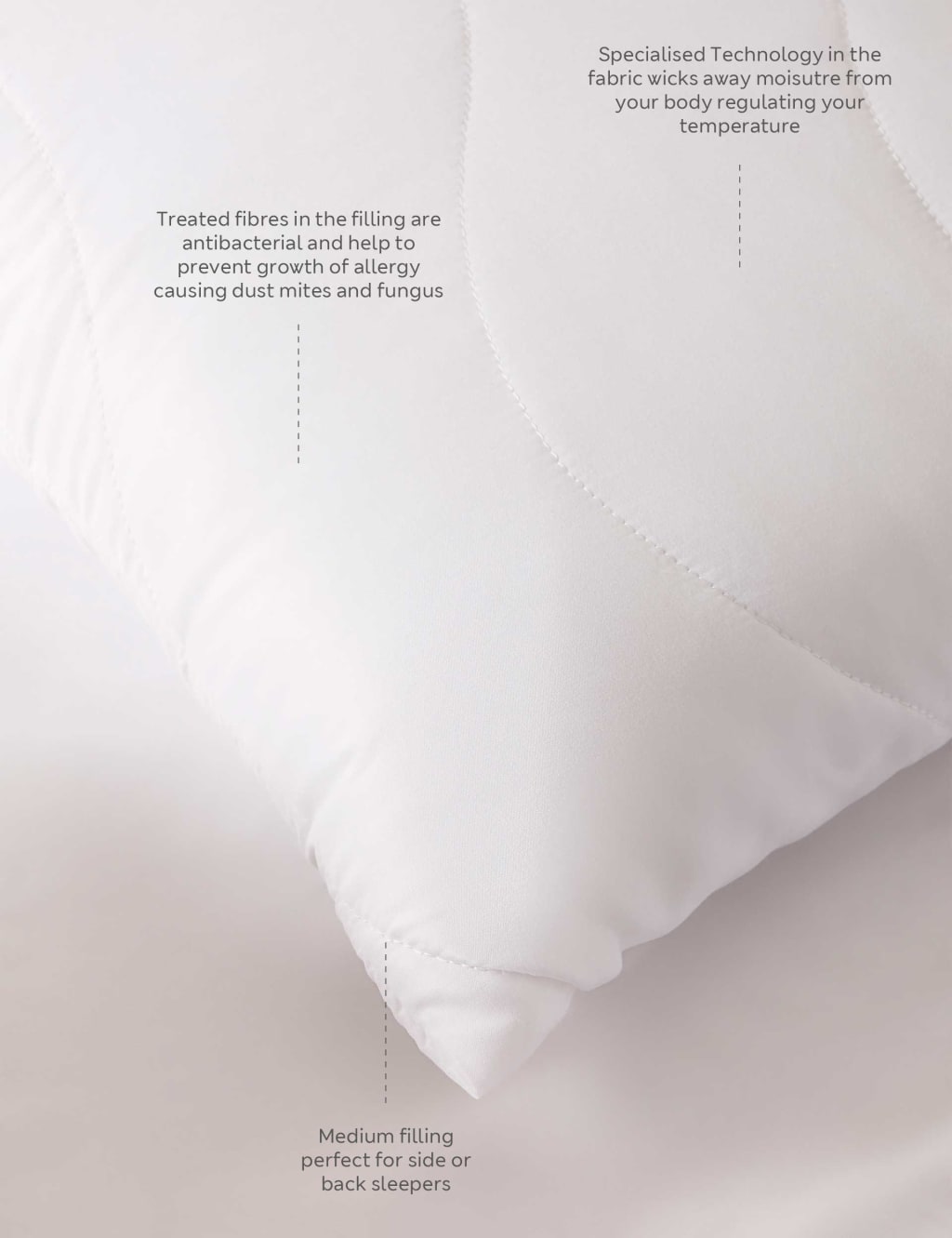 2pk Fresh & Cool Medium Pillows | M&S Collection | M&S