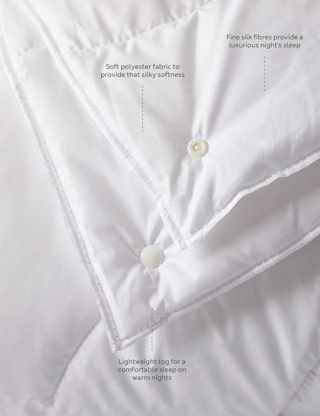 Touch of Silk 4.5 Tog Duvet | M&S Collection | M&S