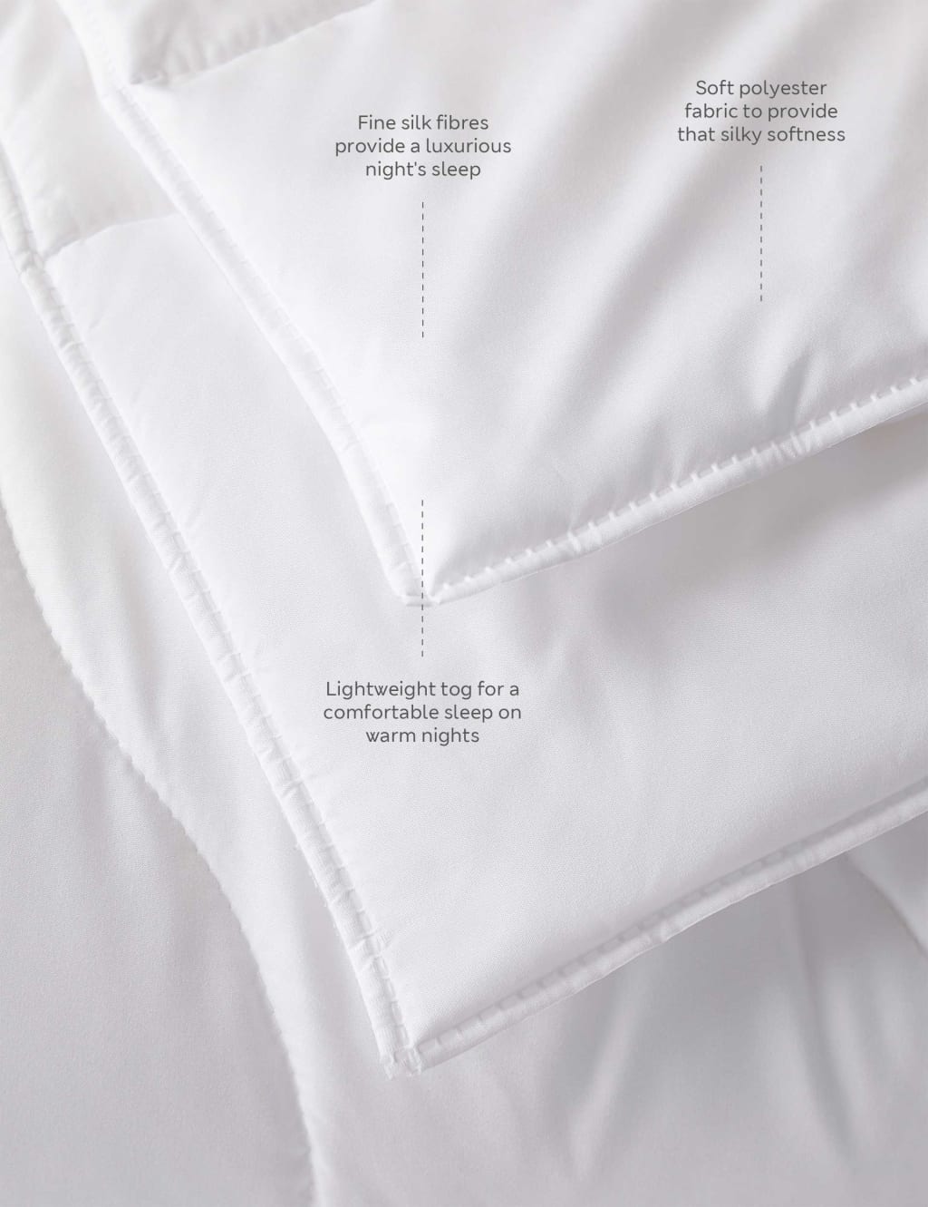 Touch of Silk 2.5 Tog Duvet | M&S Collection | M&S