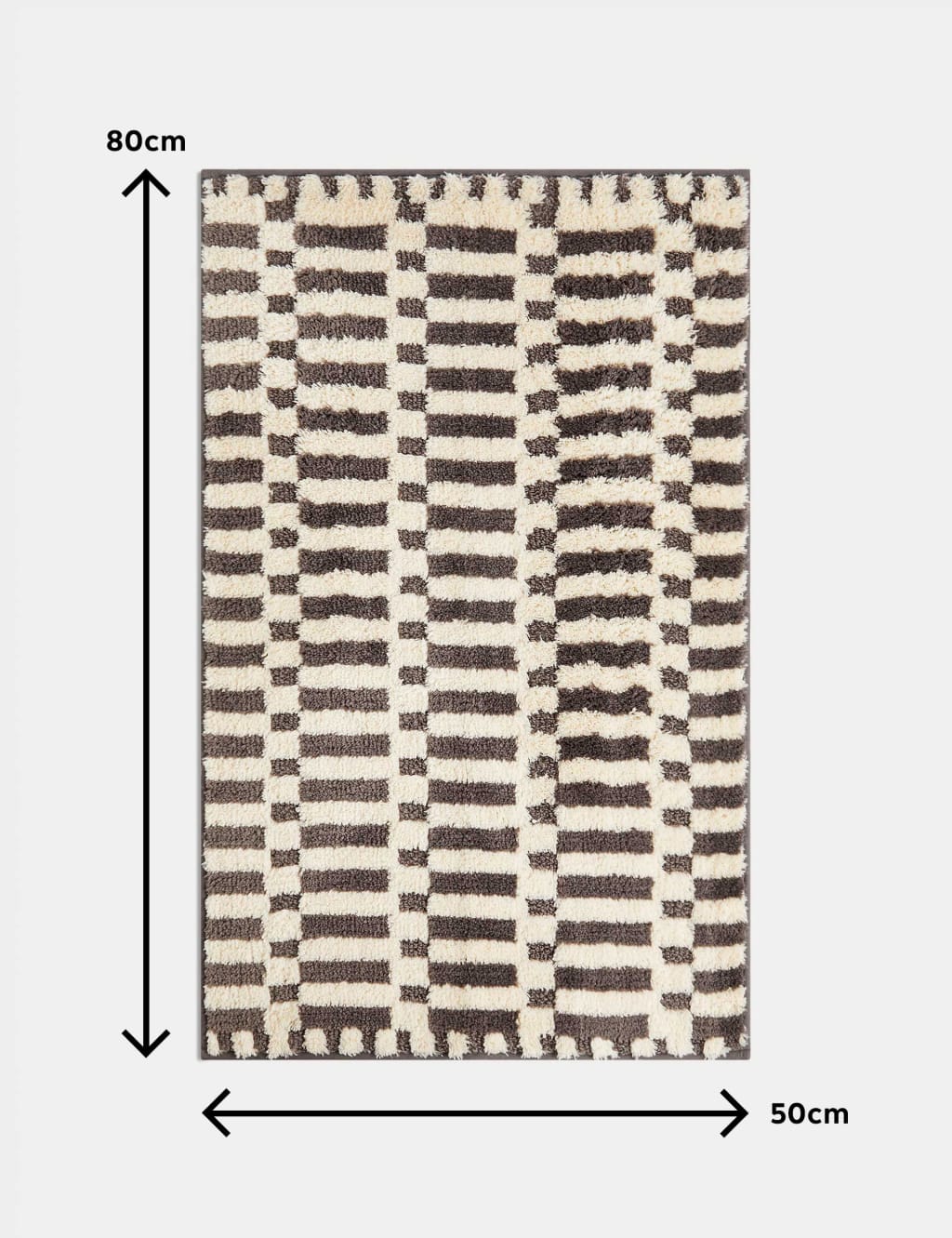 Cotton Blend Geometric Quick Dry Bath Mat | M&S Collection | M&S