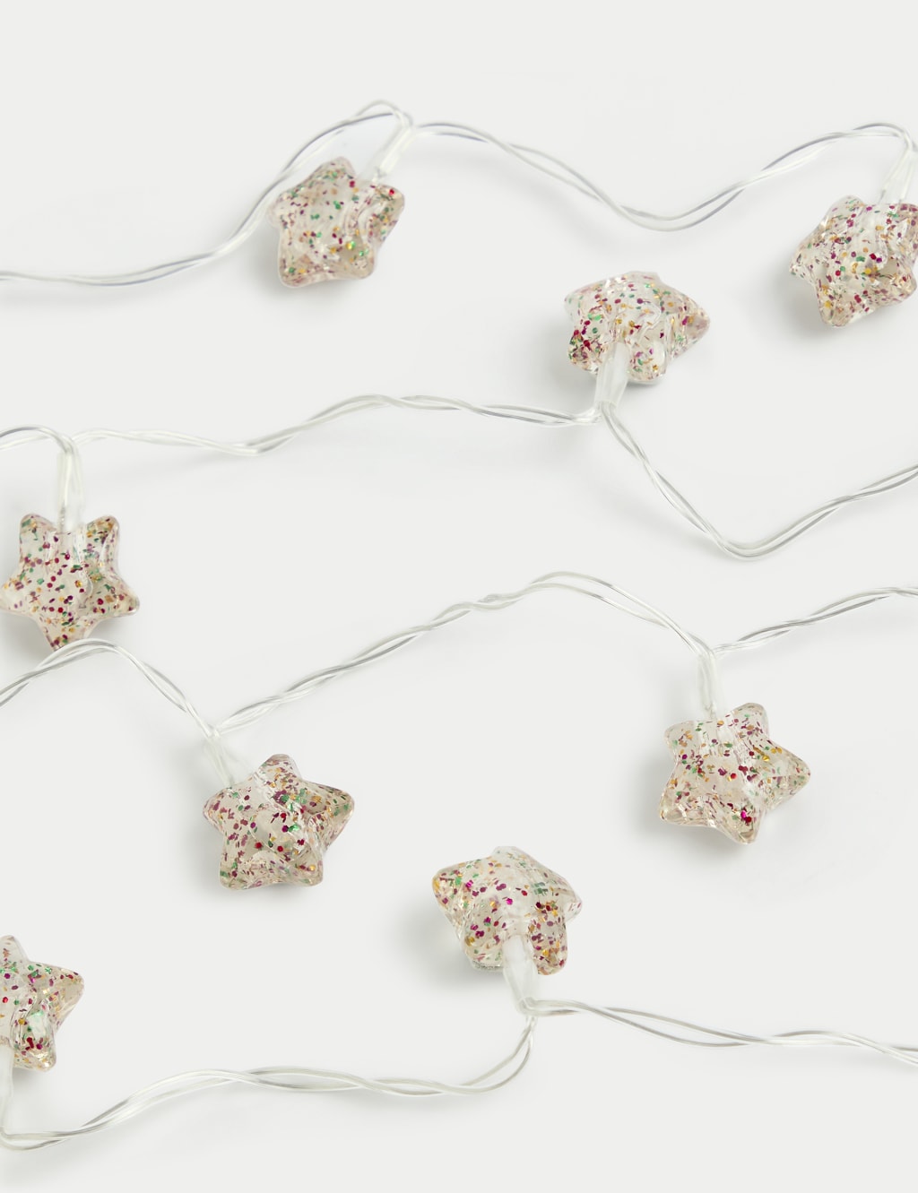 20 Confetti Star Battery String Lights | M&S Collection | M&S