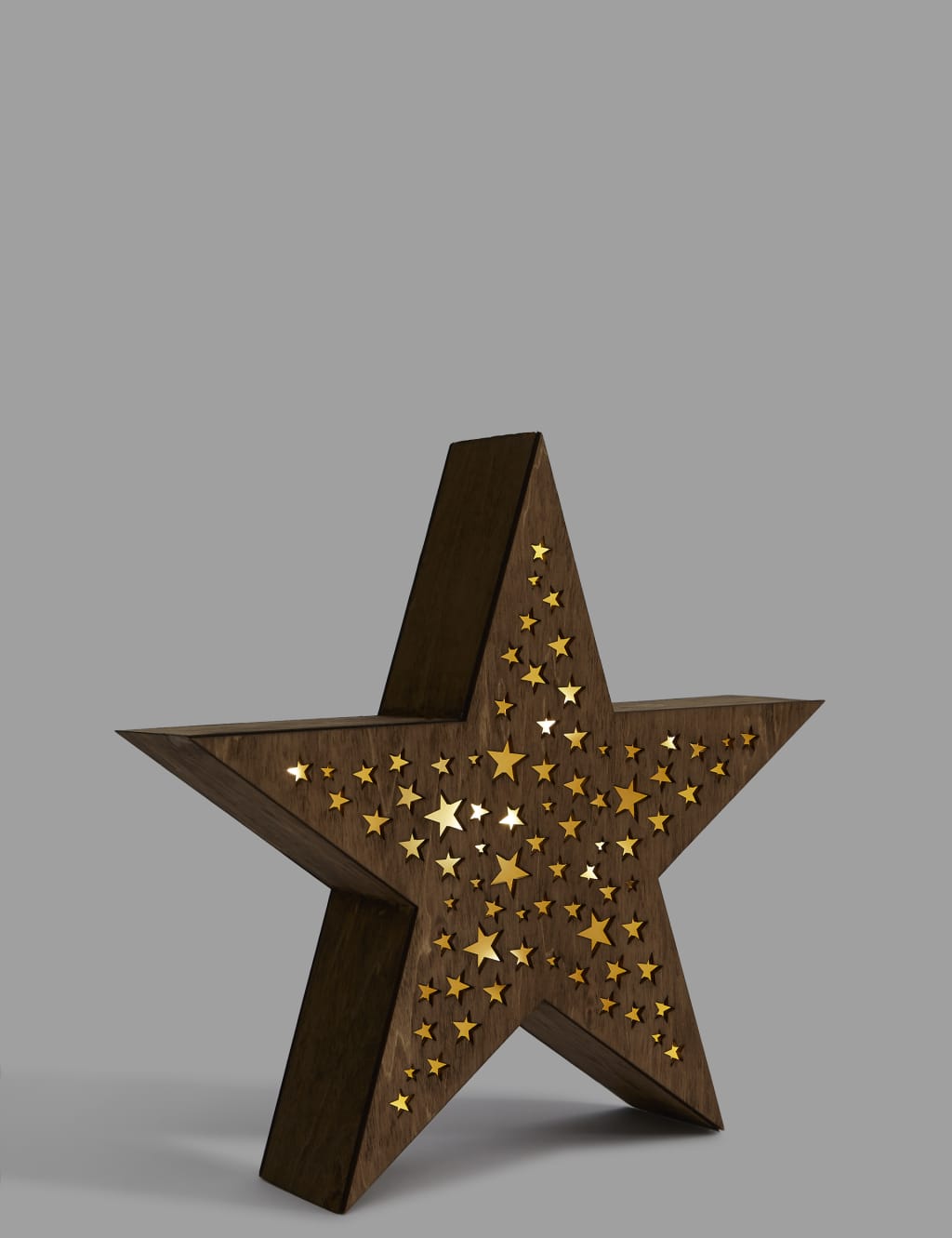Wooden Light Up Star | M&S IE