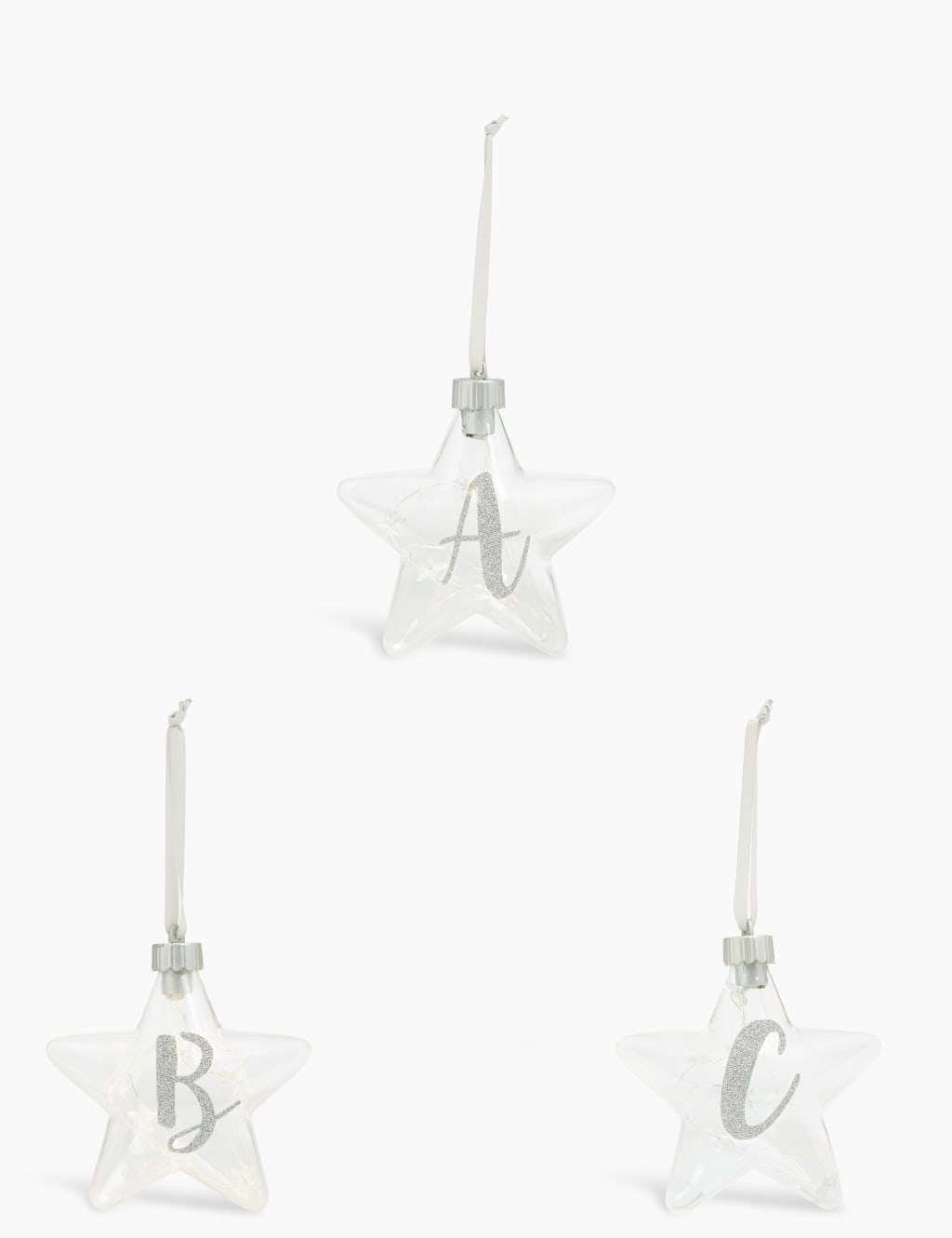 Light Up Star Alphabet Bauble | M&S IE