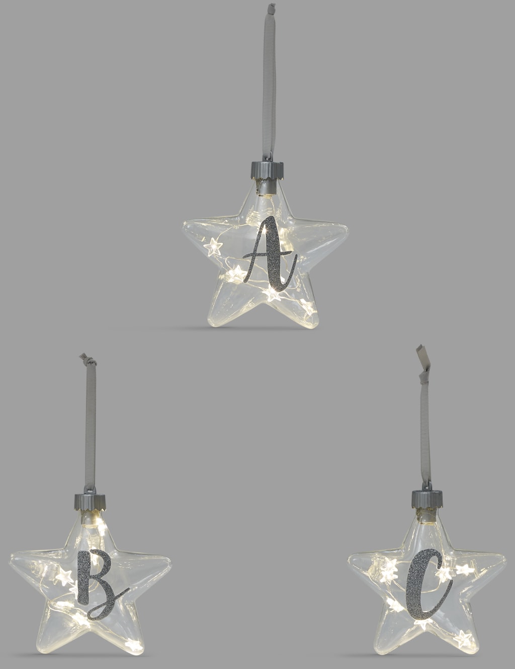 Light Up Star Alphabet Bauble | M&S IE