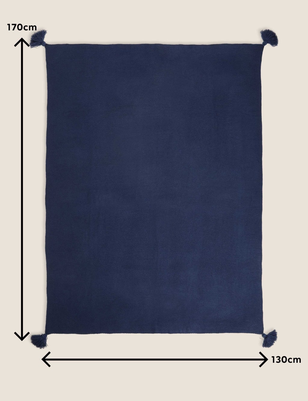 Knitted Tassel Throw | M&S Collection | M&S