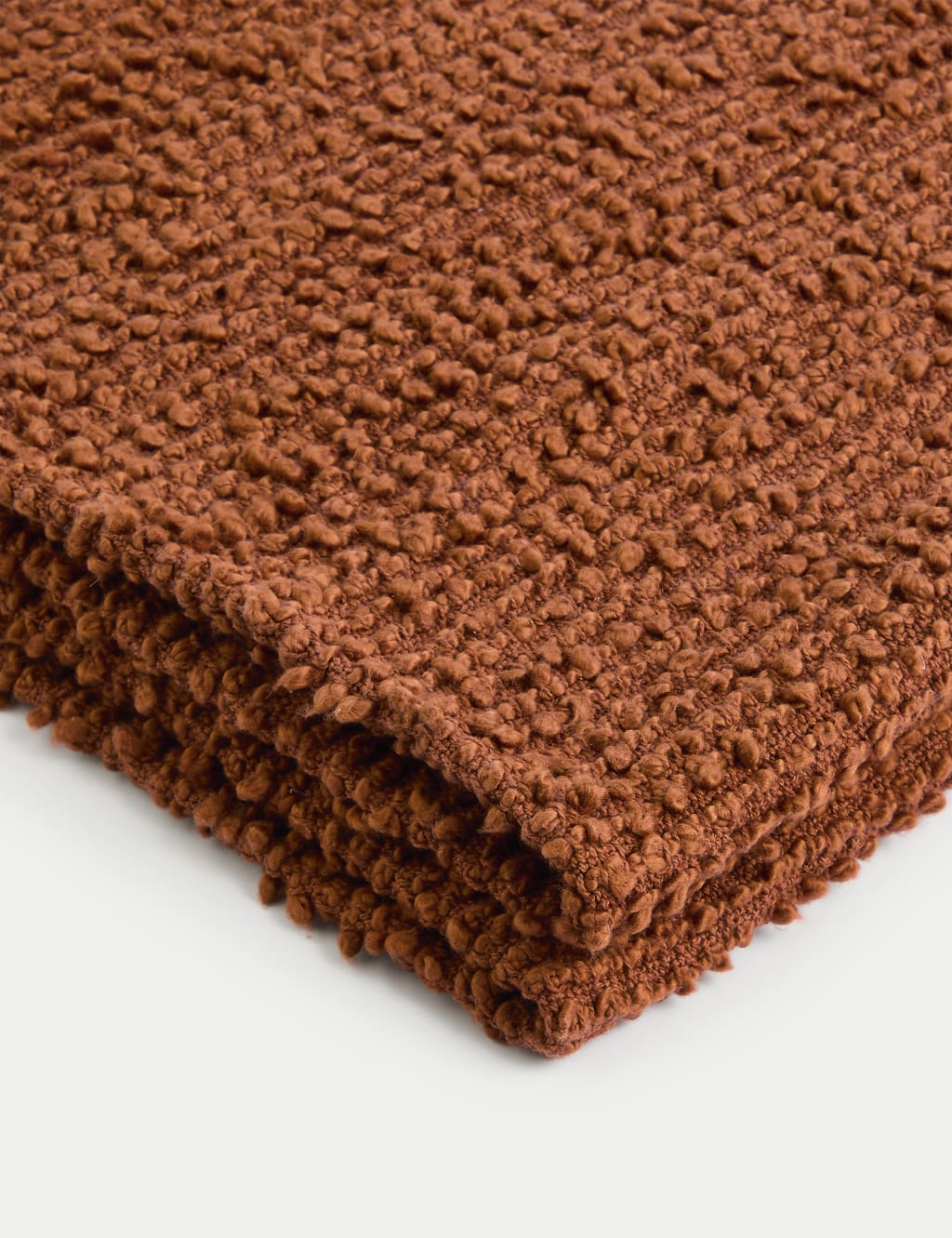 Pure Cotton Bouclé Throw | M&S Collection | M&S