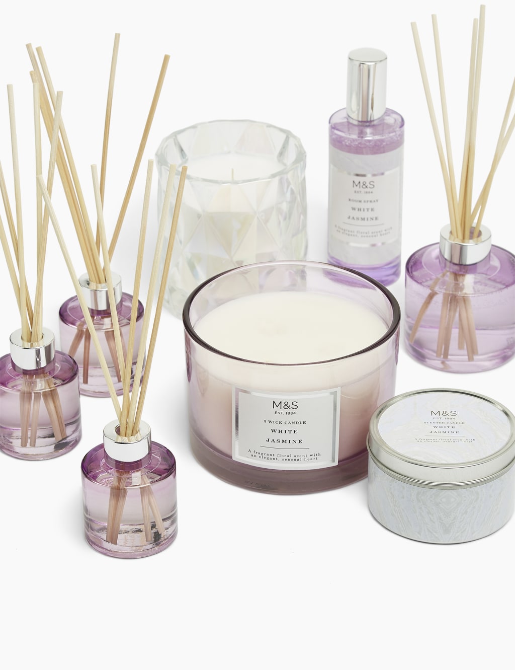 White Jasmine Lustre Candle | M&S IE