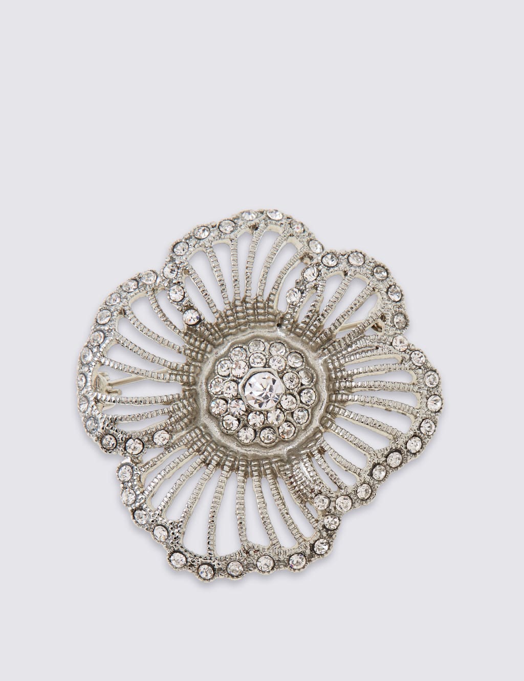 Crystal Flower Brooch | M&S Collection | M&S IE