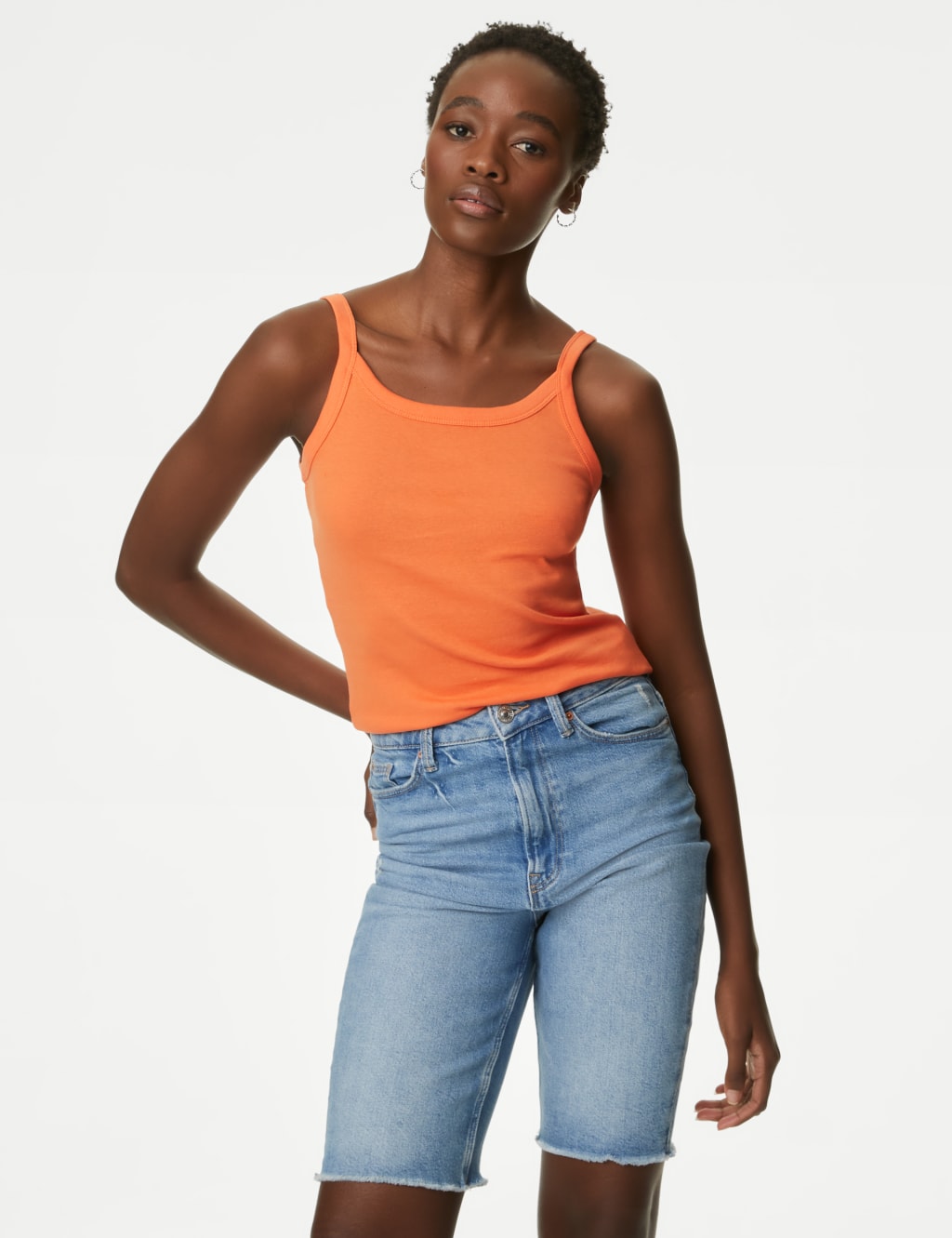 Pure Cotton Scoop Neck Vest | M&S Collection | M&S