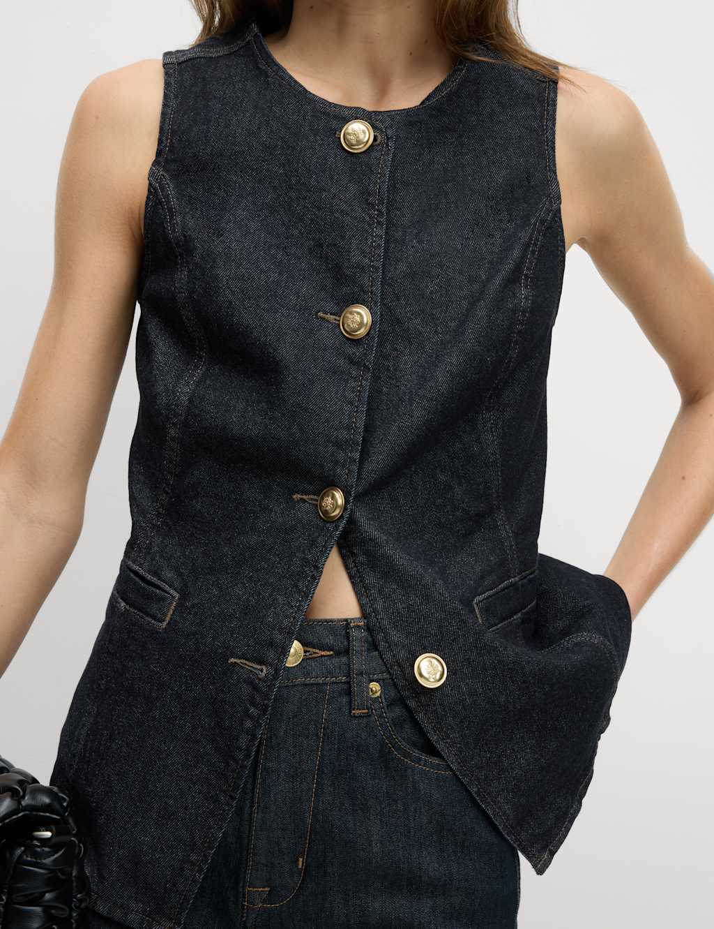 Denim Waistcoat | M&S Collection | M&S