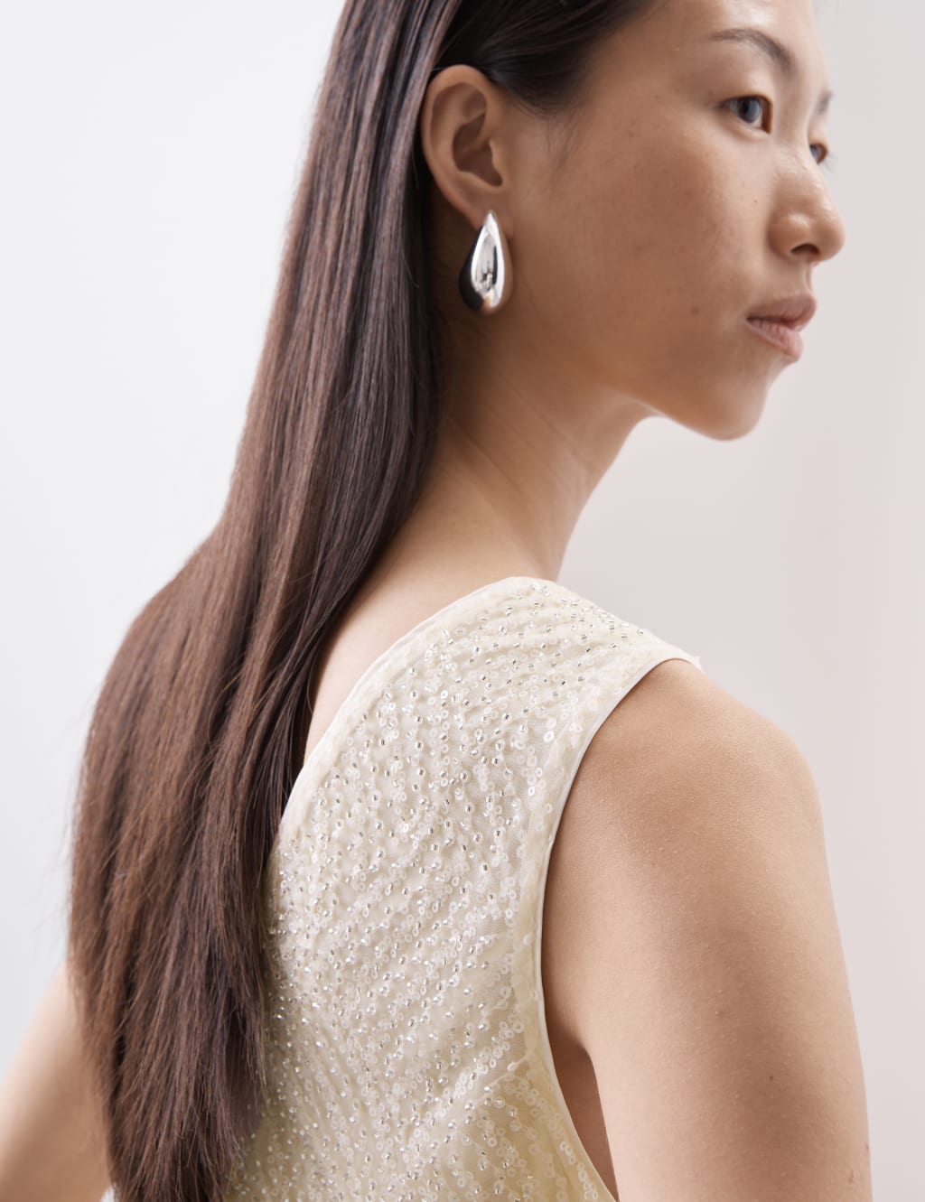 Sequin Beaded Cami Top | Autograph | M&S