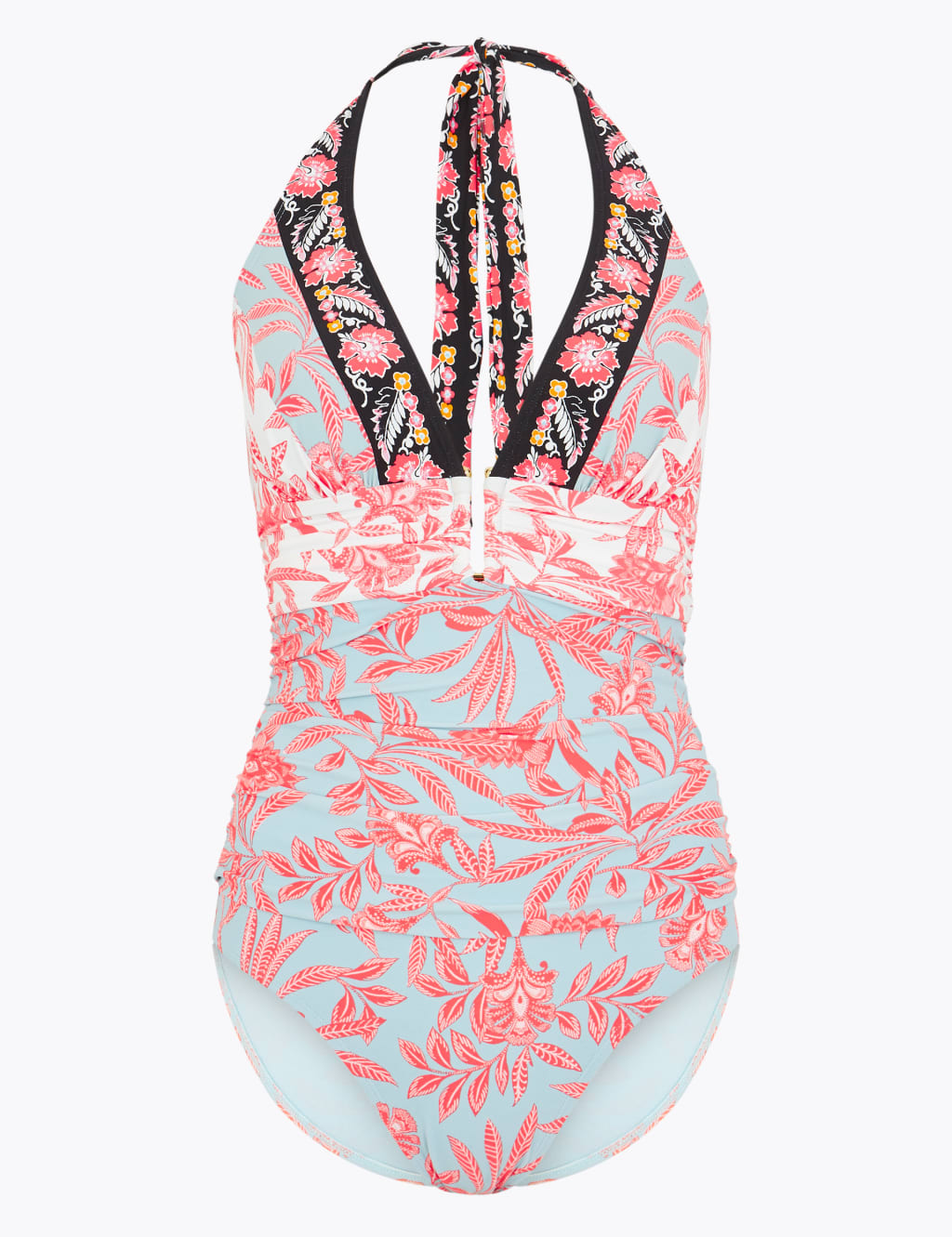 Secret Slimming™ Floral Print Plunge Swimsuit Mands Collection Mands