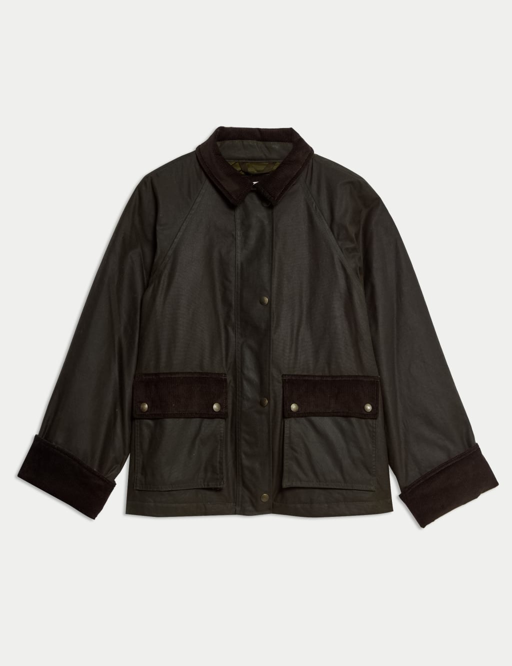 Waxed Pure Cotton Utility Jacket | Per Una | M&S