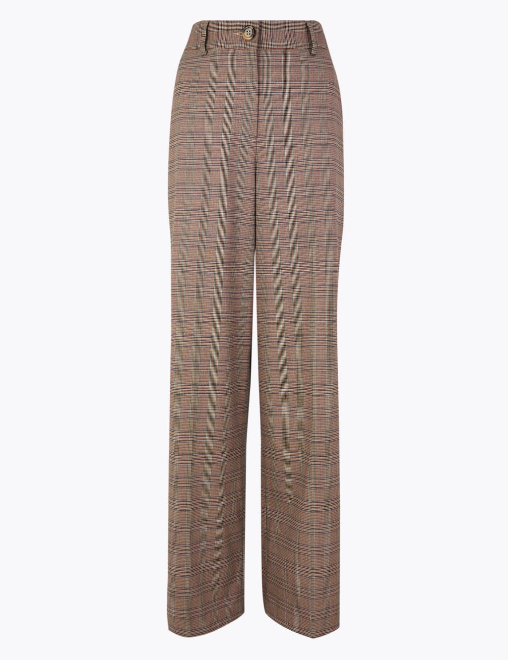 Checked Wide Leg Trousers | M&S Collection | M&S