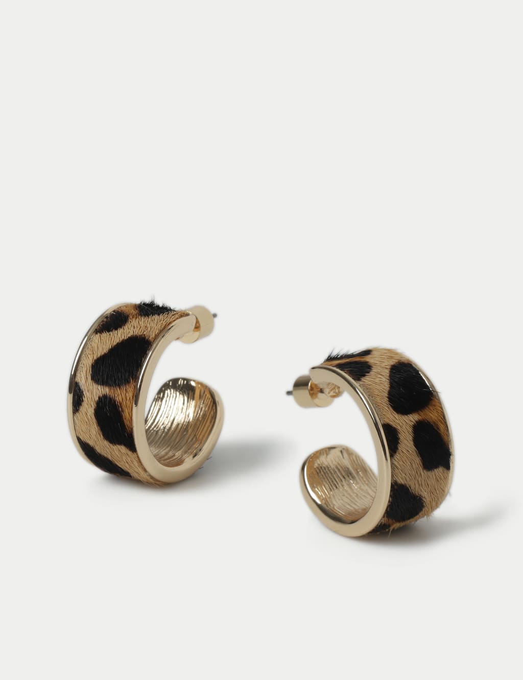 Leopard Hoop Earrings | M&S Collection | M&S