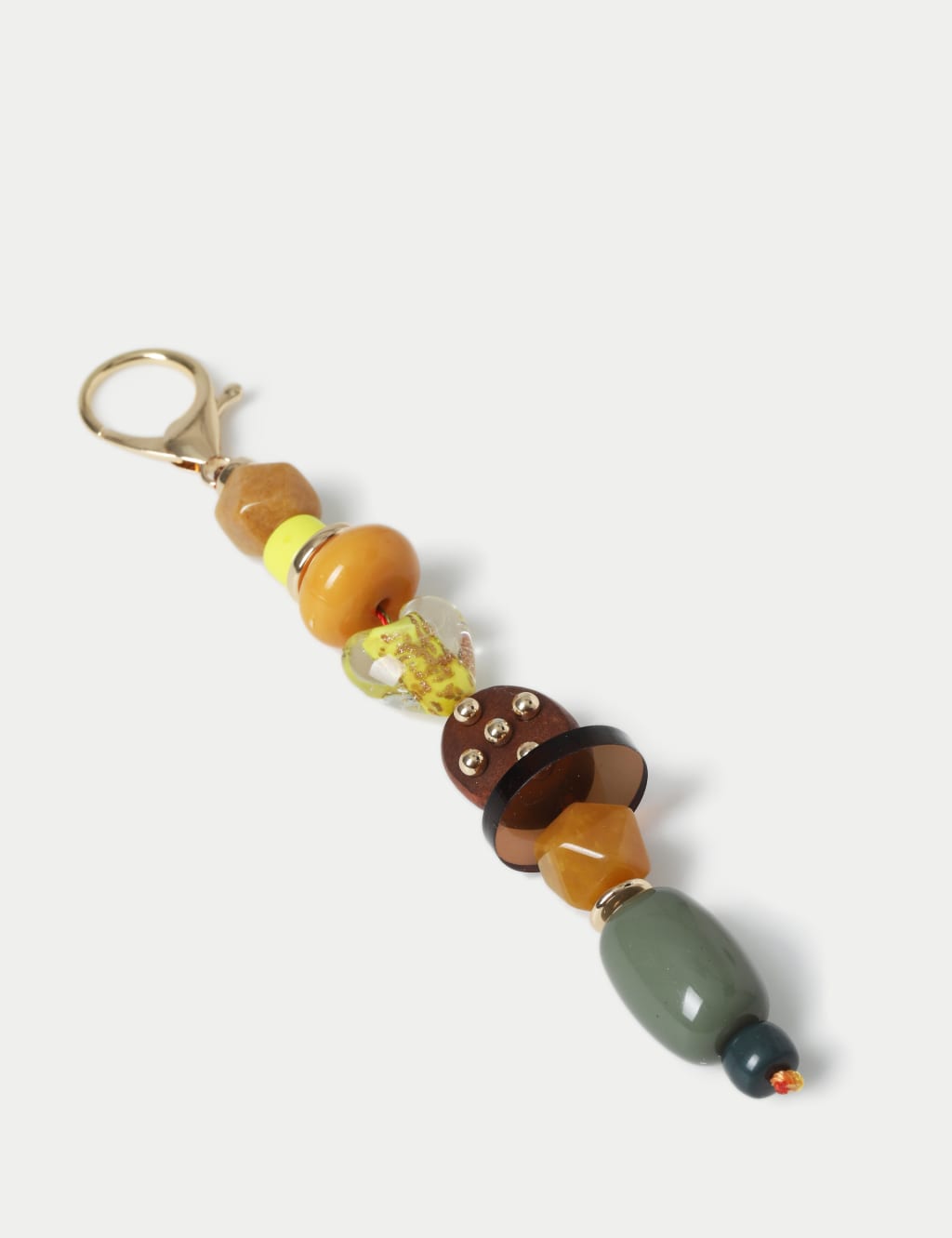 Multi Bead Bag Charm Keyring | M&S Collection | M&S