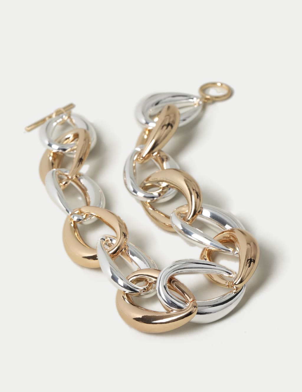 Mixed Metal Oversized Chunky Link Necklace | M&S Collection | M&S