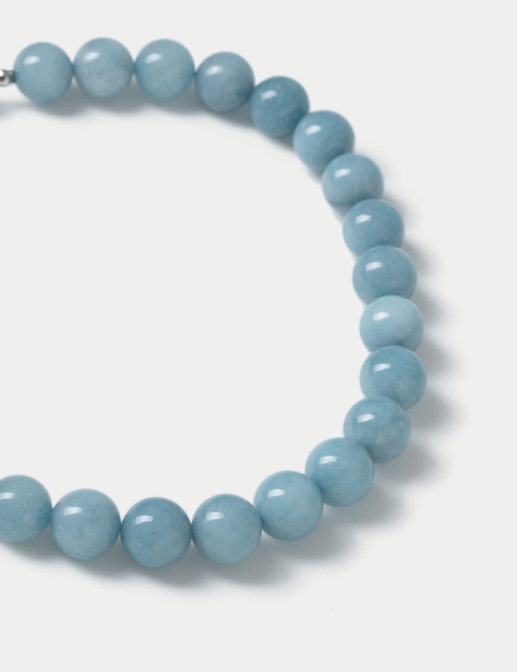 Real Stone Jade Blue Sphere Necklace | Autograph | M&S