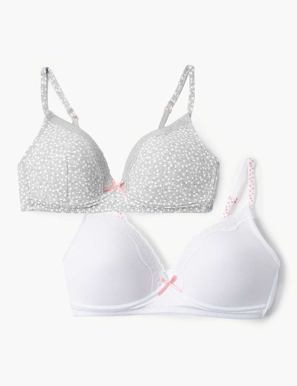 2 Pack Cotton Rich Padded Full Cup Bras AA-E | Angel | M&S IE