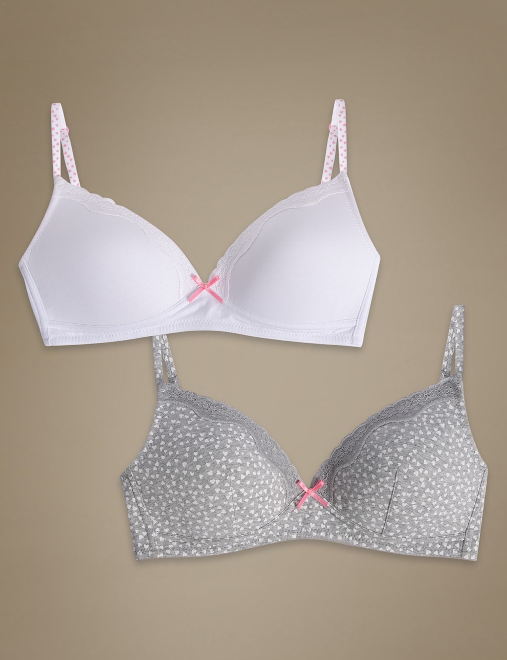 2 Pack Cotton Rich Padded Full Cup Bras AA-E | Angel | M&S IE