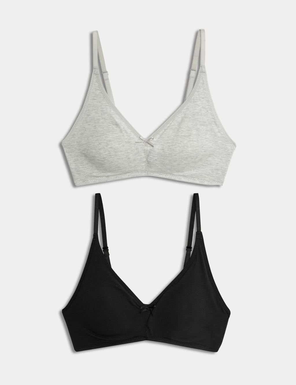 2pk Non-Wired Bralette First Bra AA-D | M&S Collection | M&S