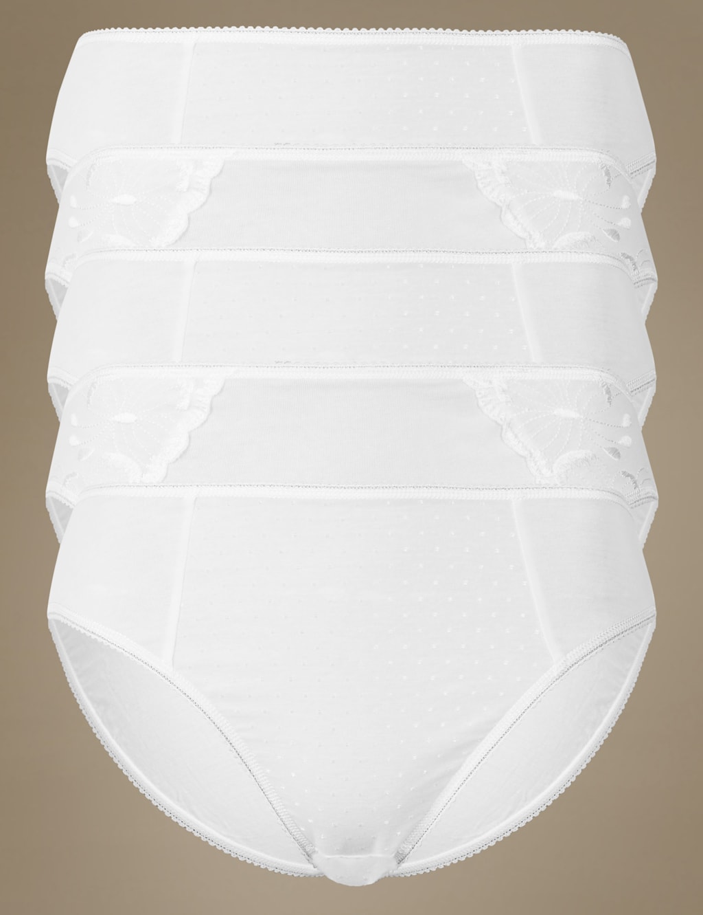 5 Pack High Leg Knickers | M&S Collection | M&S IE