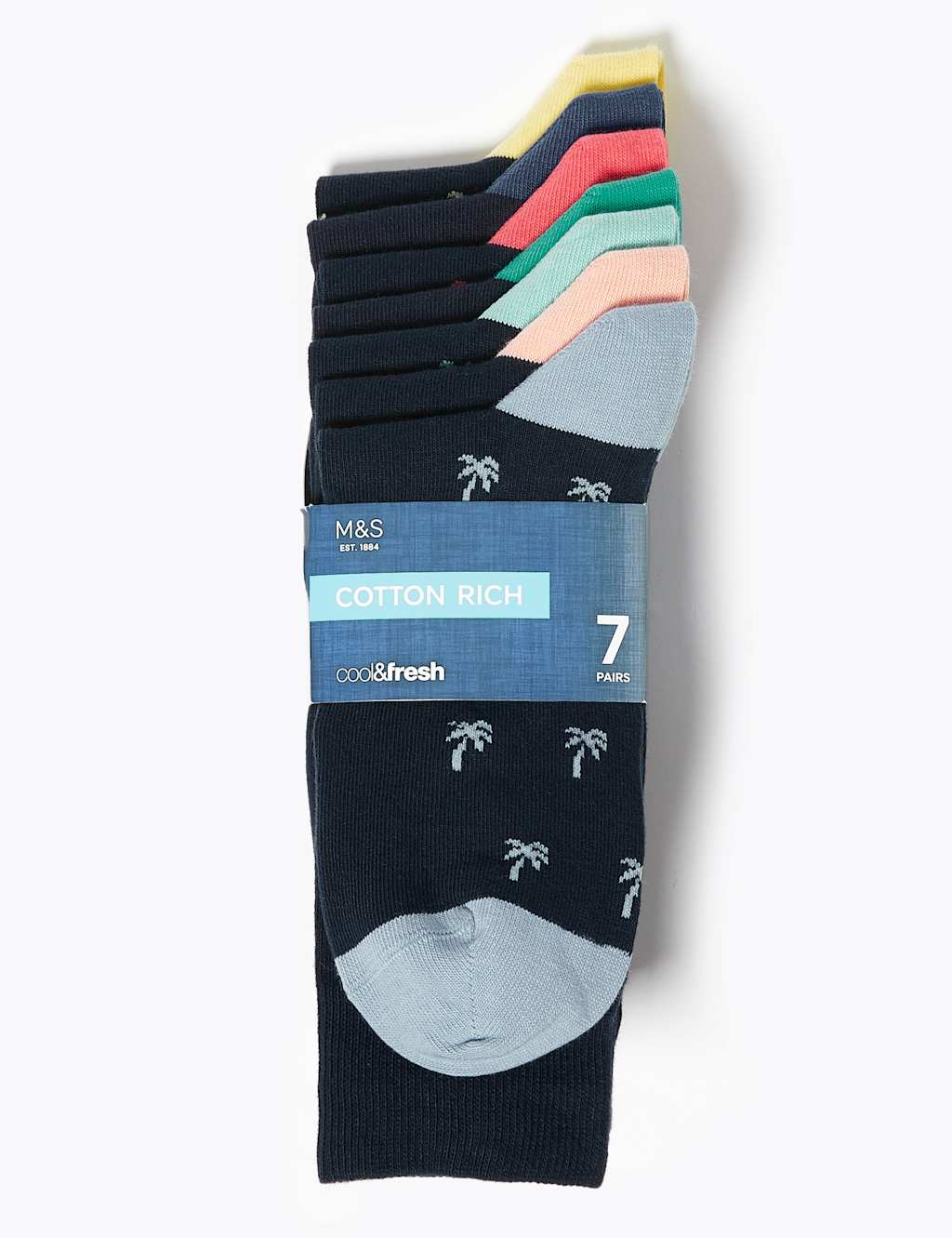 7pk Cotton Cool & Fresh™ Socks | M&S Collection | M&S IE