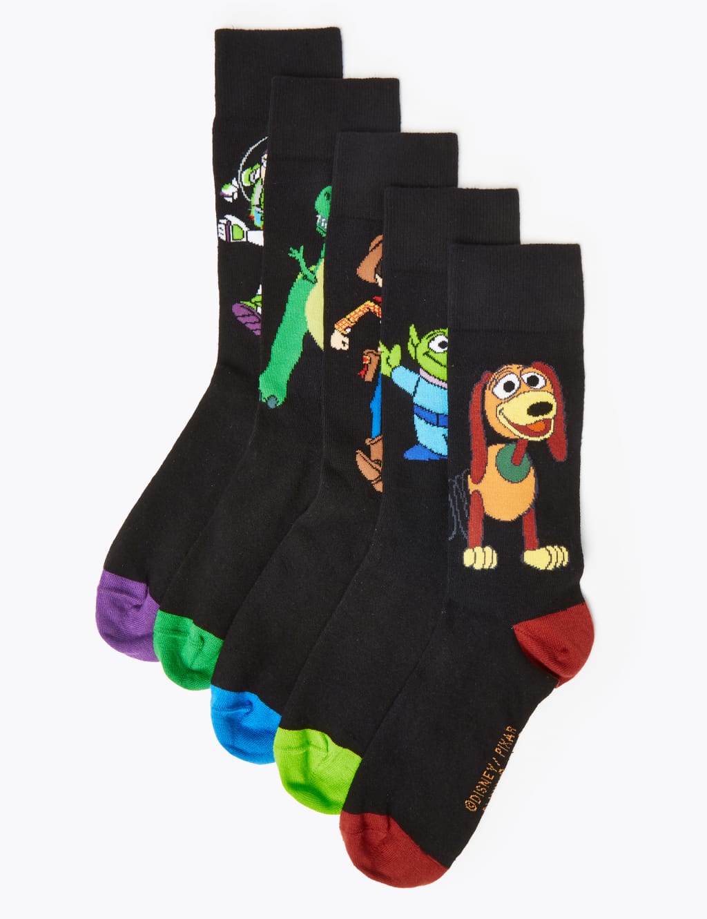 5pk Cotton Rich Toy Story™ Socks | M&S Collection | M&S