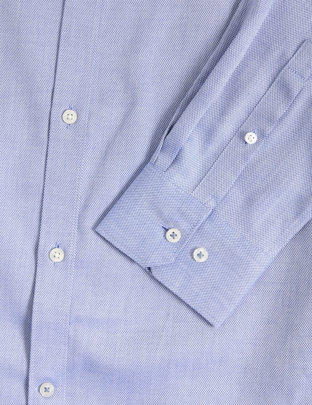 Slim Fit Non Iron Pure Cotton Textured Shirt | M&S Collection | M&S