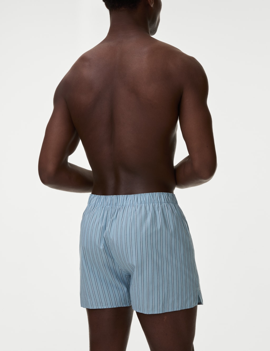 5pk Pure Cotton Striped Woven Boxers | M&S Collection | M&S