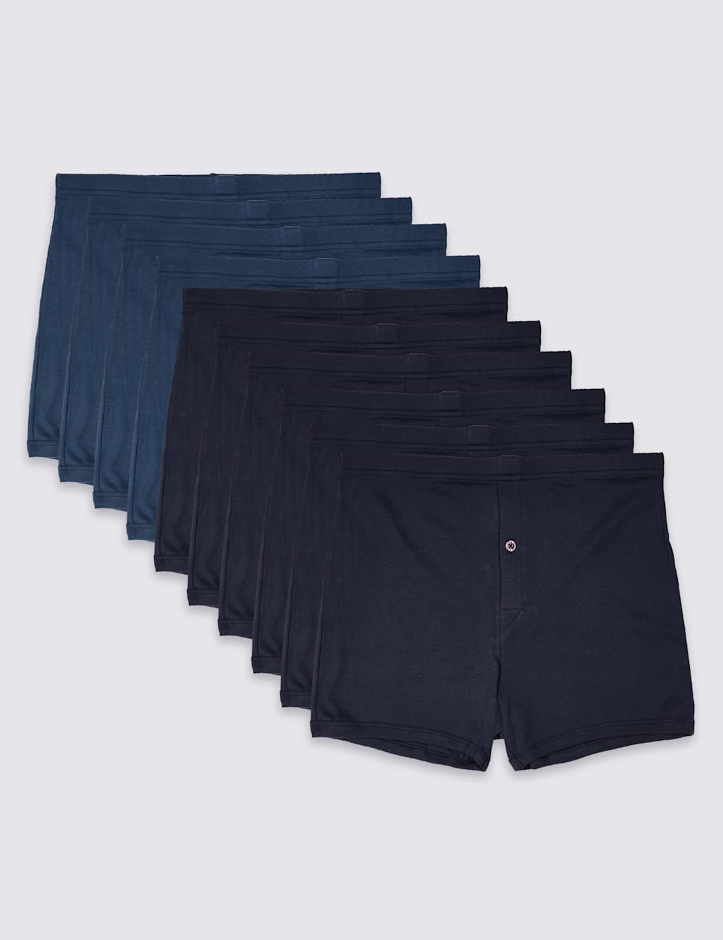 10 Pack Pure Cotton Trunks with StayNEW™ | M&S Collection | M&S IE