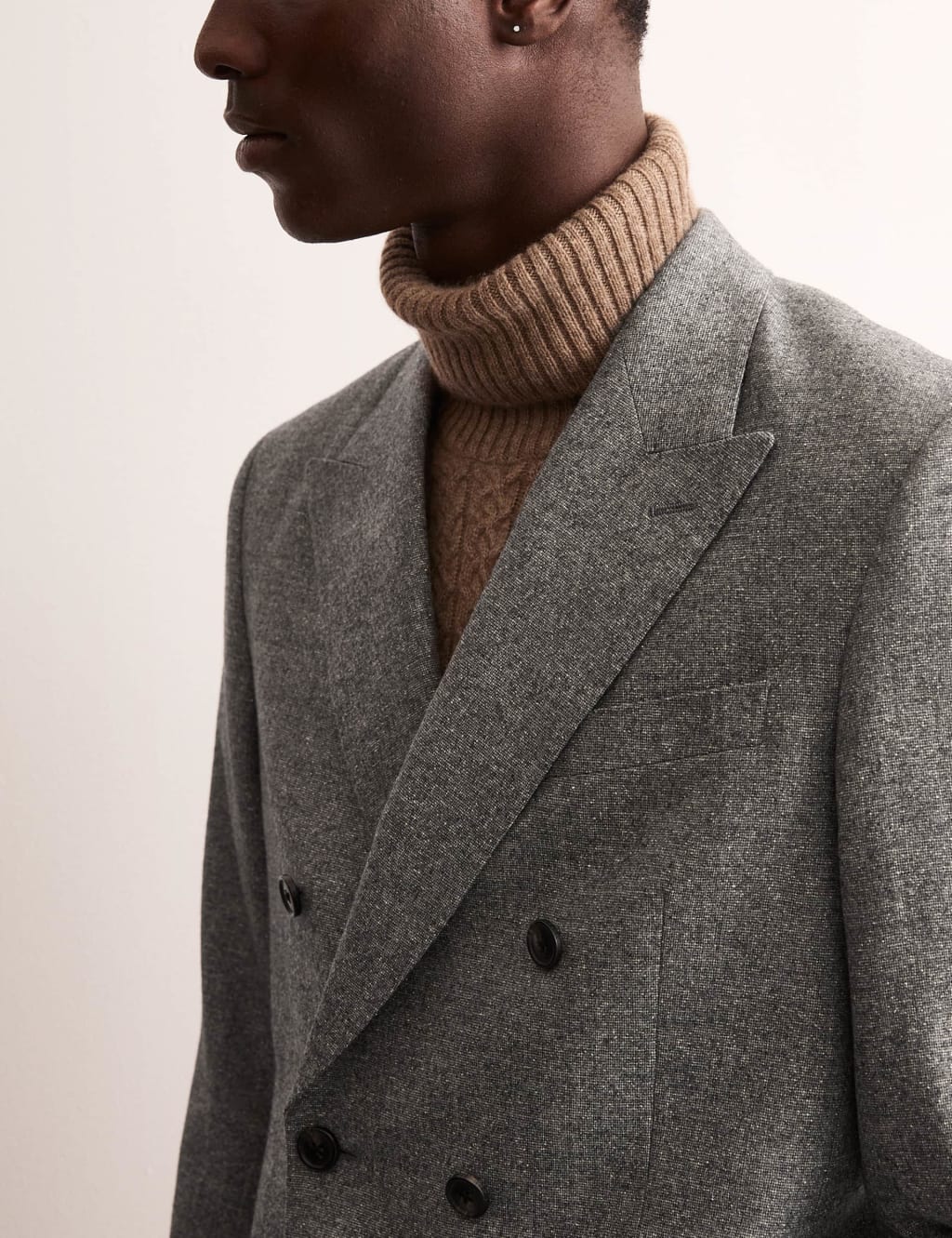 Tailored Fit Italian Wool Rich Jacket with Silk | JAEGER | M&S