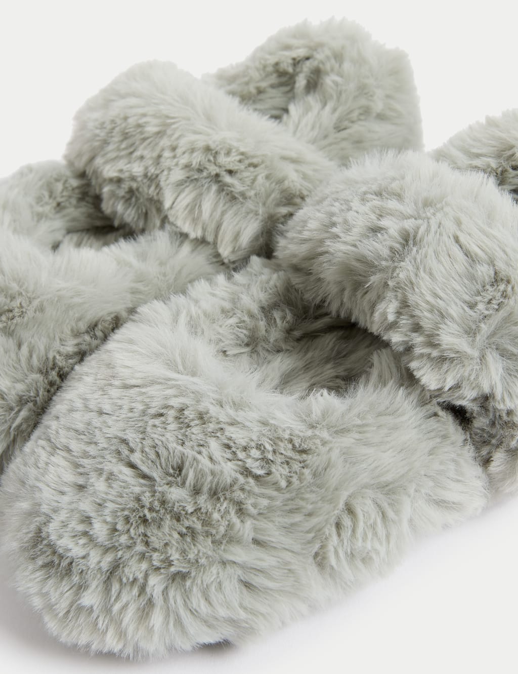 Kids' Faux Fur Ballet Slippers (4 Small - 6 Large) | M&S Collection | M&S