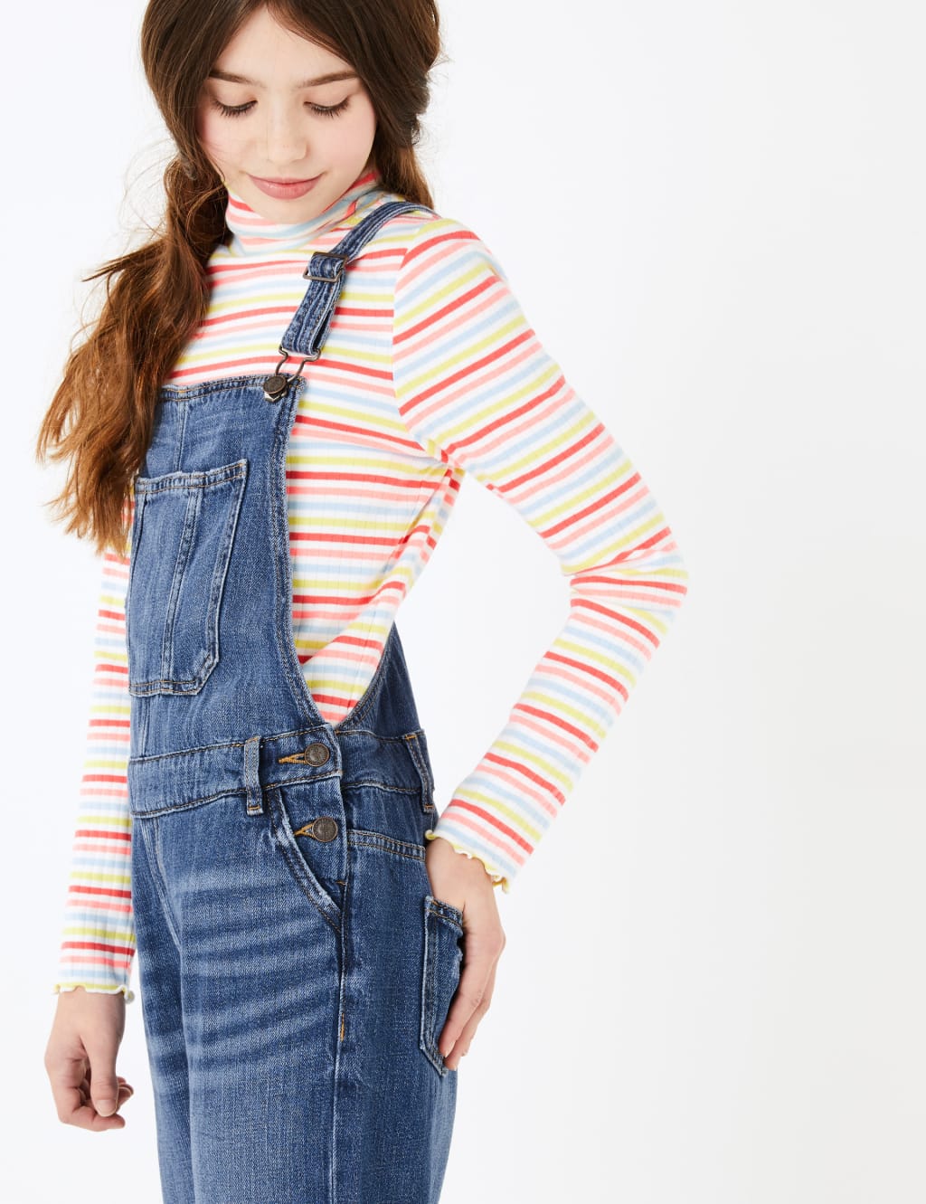 Denim Dungarees (6-16 Yrs) | M&S