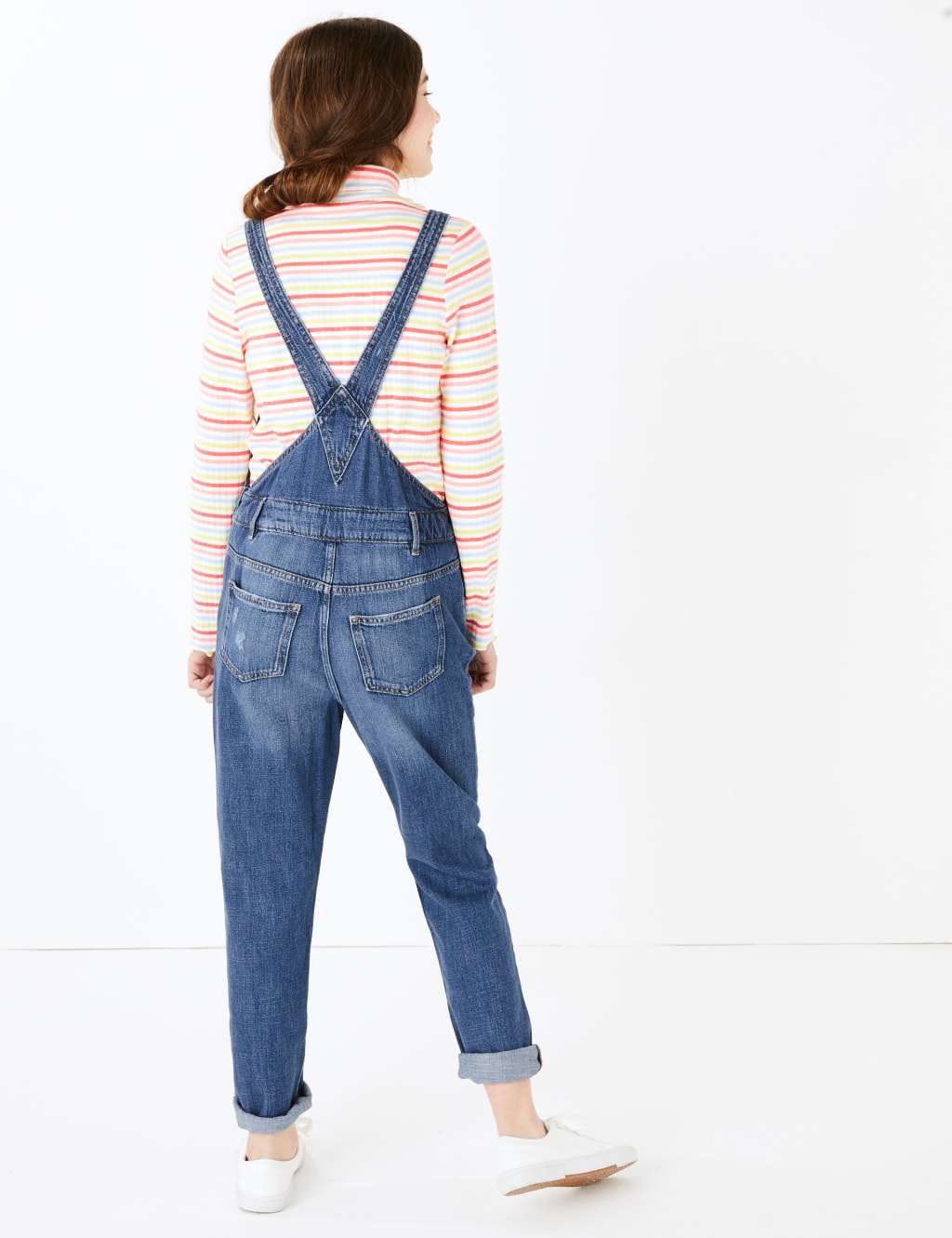 Denim Dungarees (6-16 Yrs) | M&S