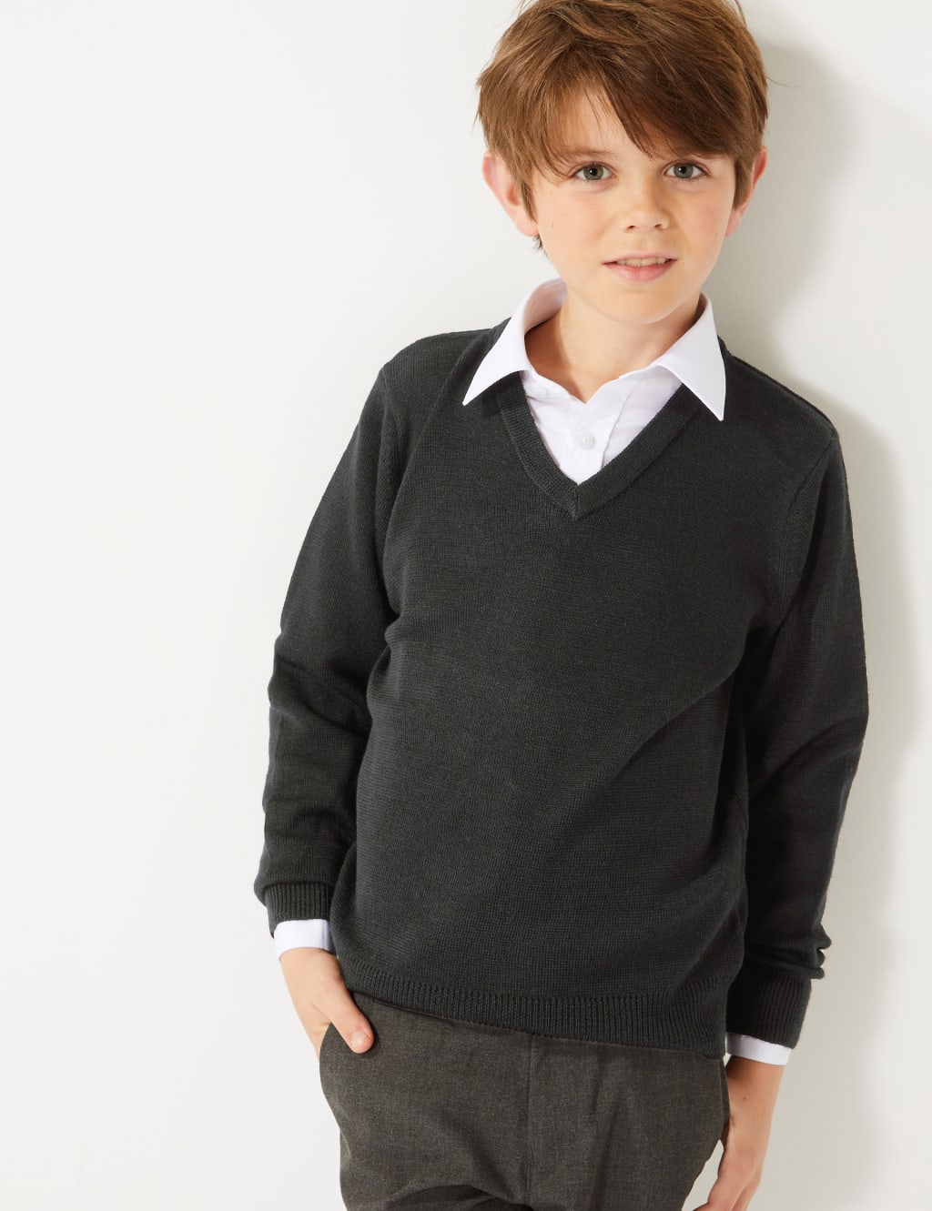 Unisex Wool Blend School Jumper | M&S IE
