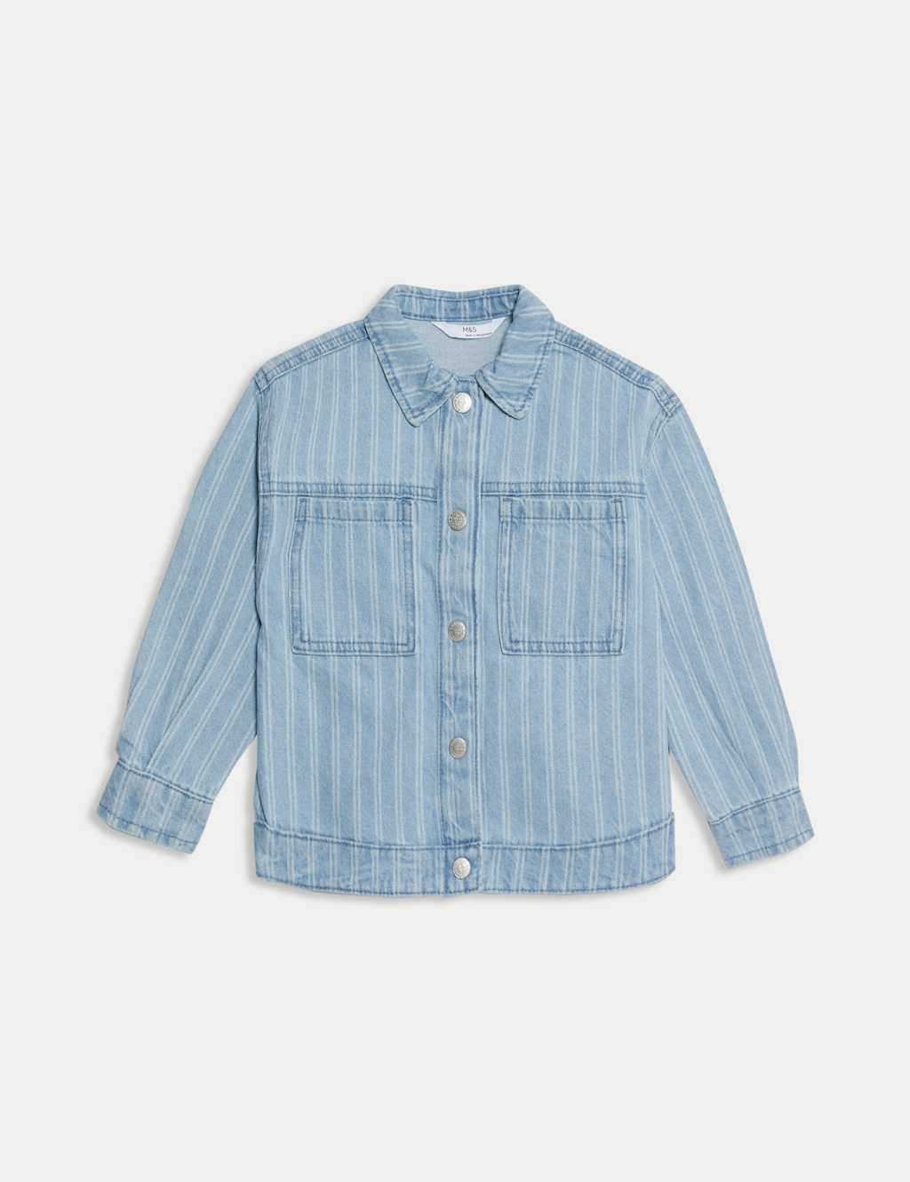 Denim Striped Shacket (2-16 Yrs) | M&S Collection | M&S